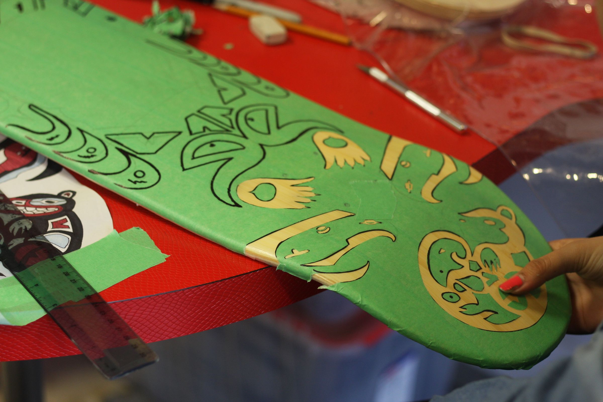 Awsome Skateboard Logo Stencils