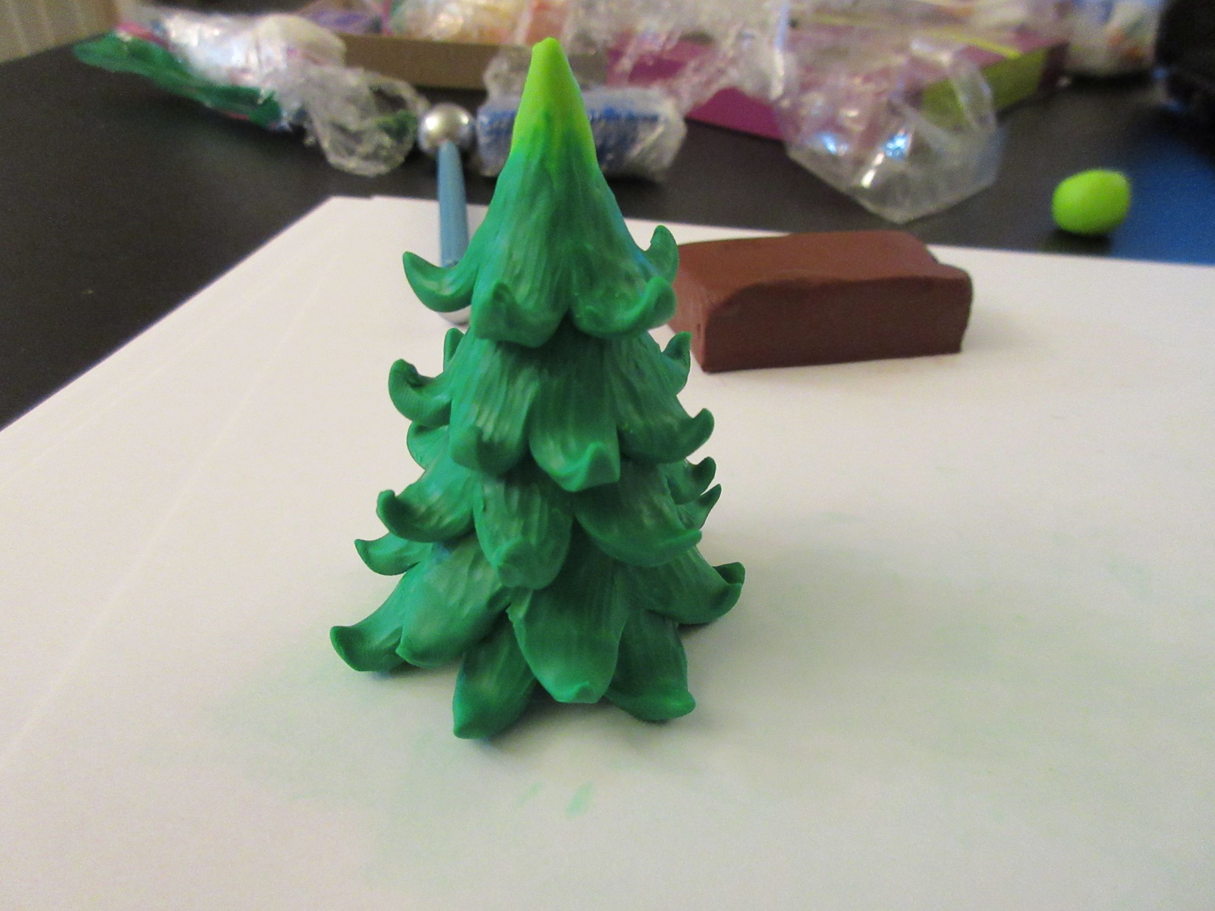 Polymer Clay Christmas Tree With Hanging Ornaments : 10 Steps (with ...