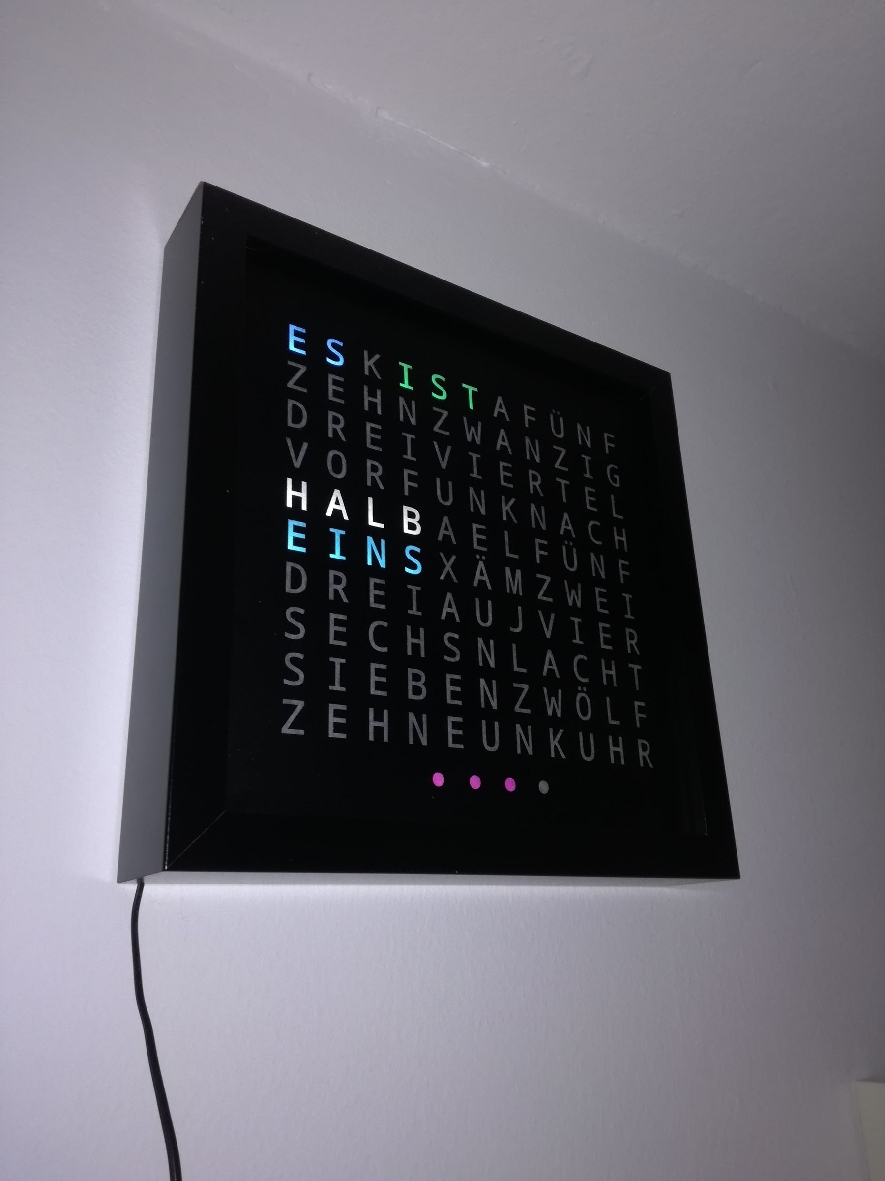 IKEA Ribba Word Clock : 9 Steps - Instructables