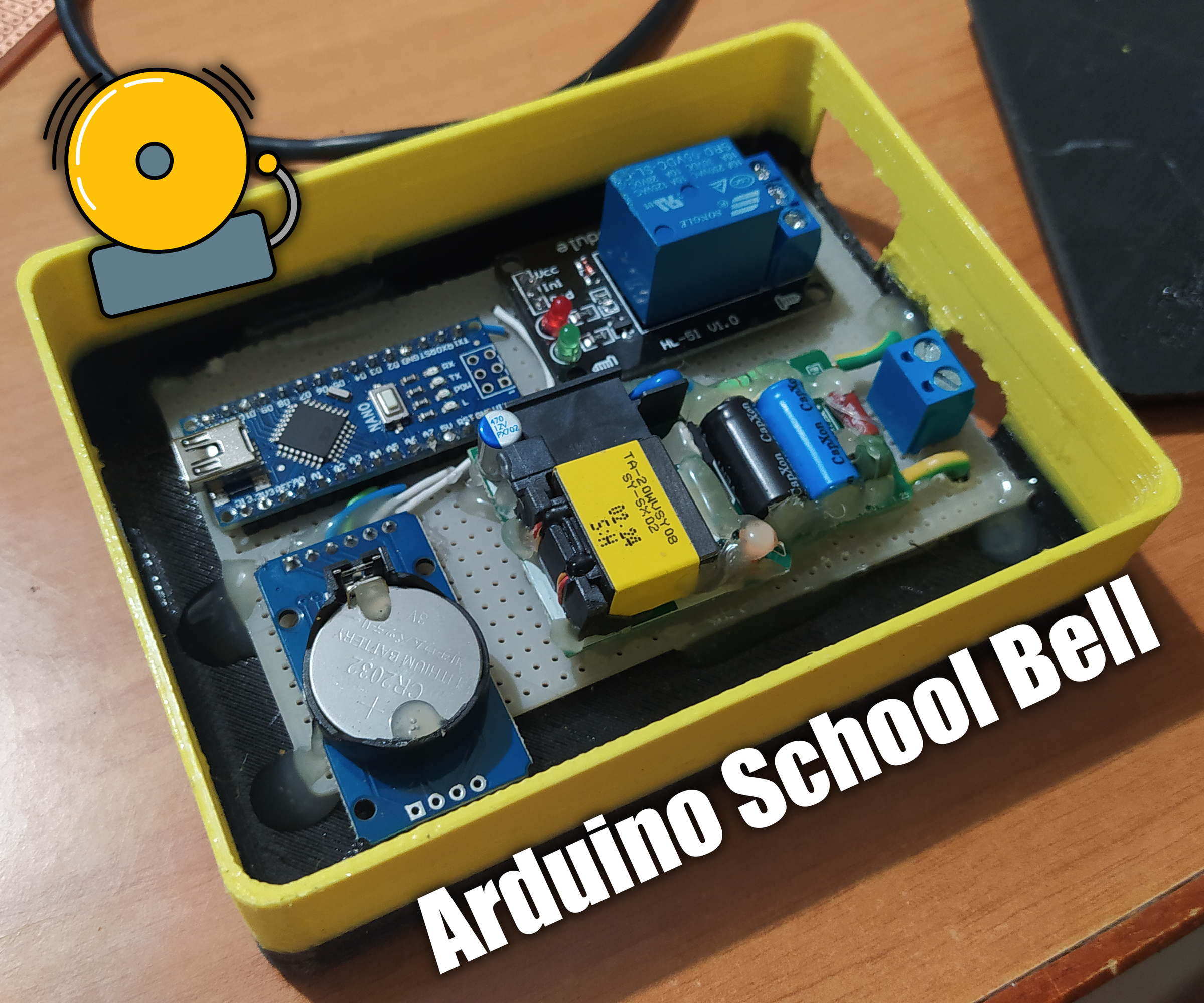 Arduino School Bell - Simple DIY : 4 Steps (with Pictures) - Instructables