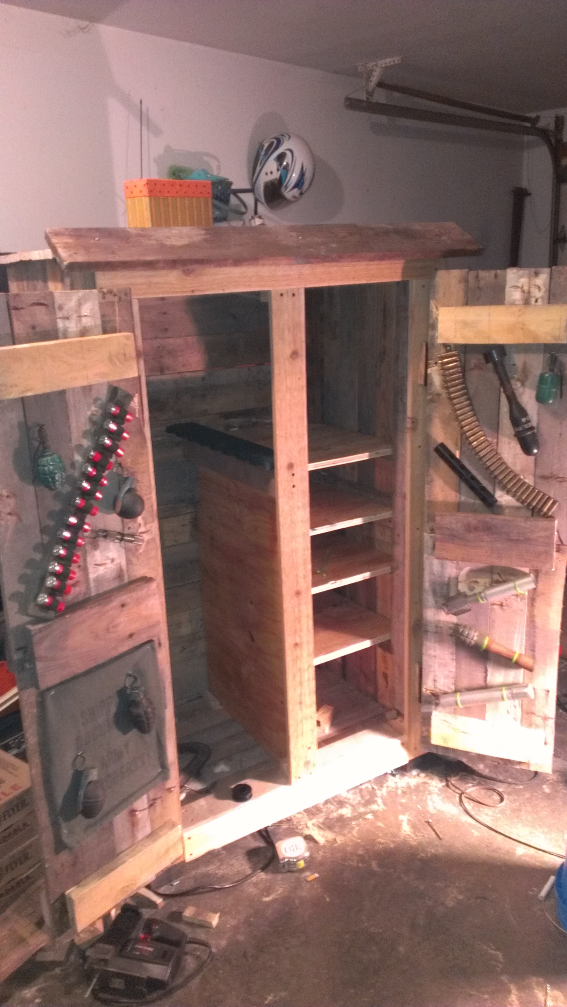 Repurposed Pallets Into Gun Cabinet : 10 Steps - Instructables