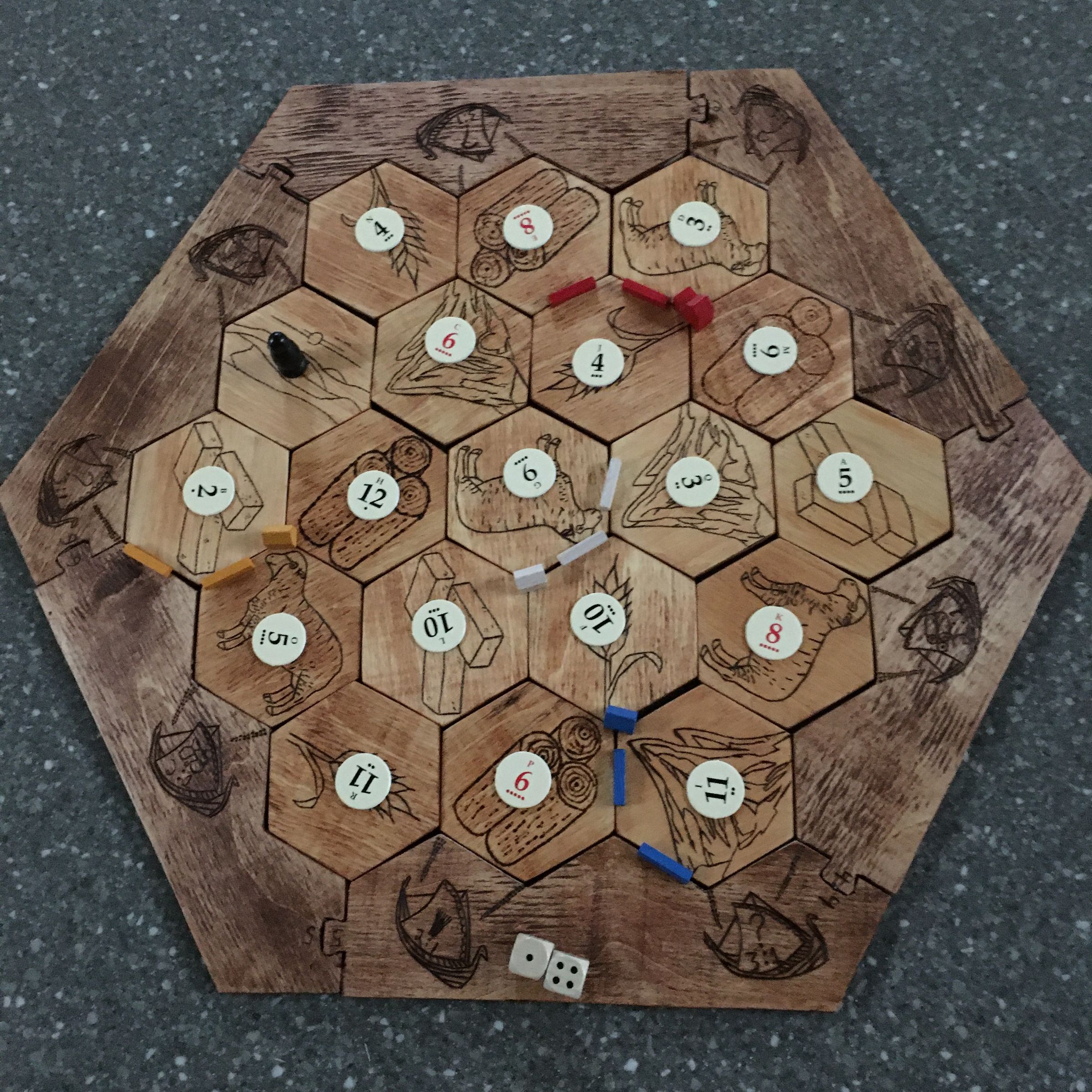 Wood-Burned Catan Board : 7 Steps (with Pictures) - Instructables