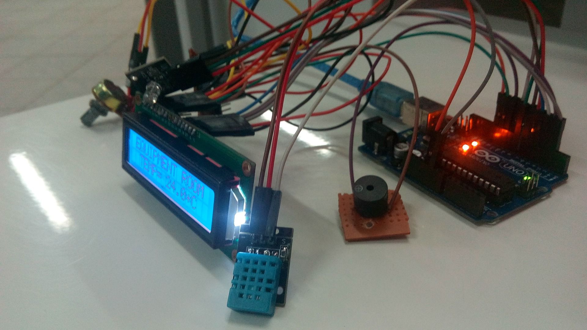 "DIY" Room Temperature & Humidity Module Using Arduino Uno : 5 Steps ...