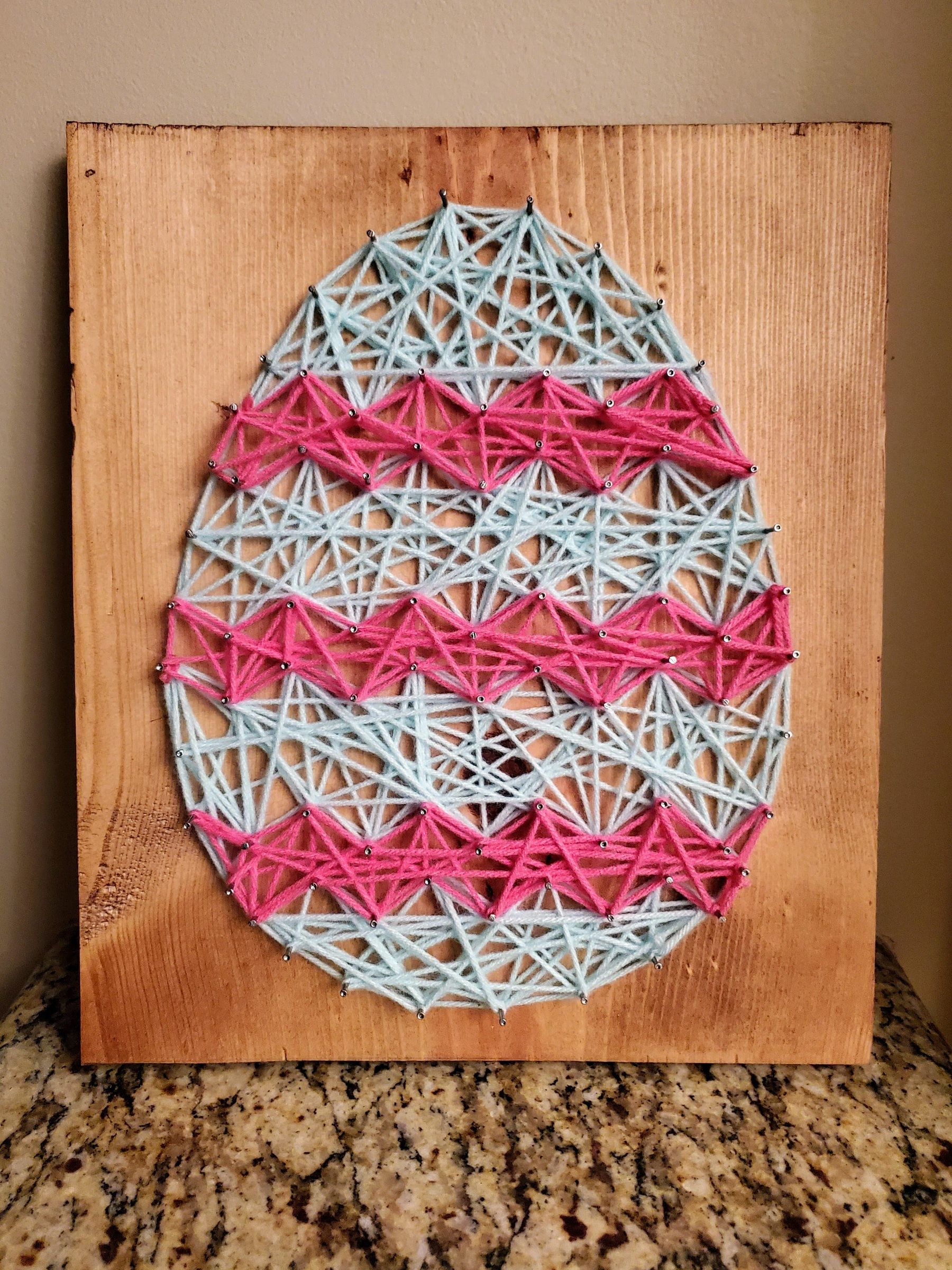 Yarn Easter Egg Sign : 4 Steps (with Pictures) - Instructables