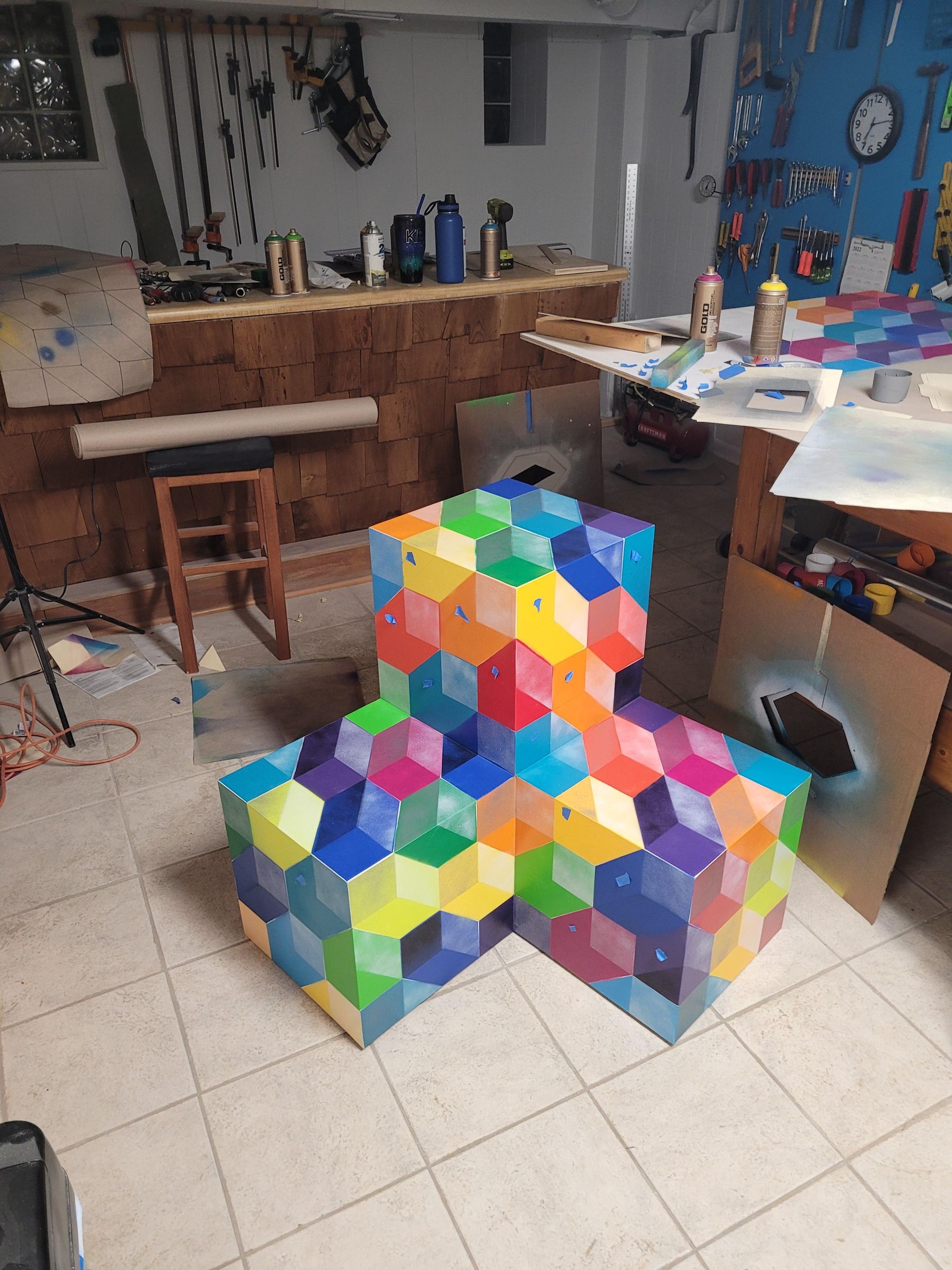 Rainbow Cubes Photo Backdrop : 6 Steps (with Pictures) - Instructables