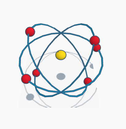 Atomic Structure Model 3d