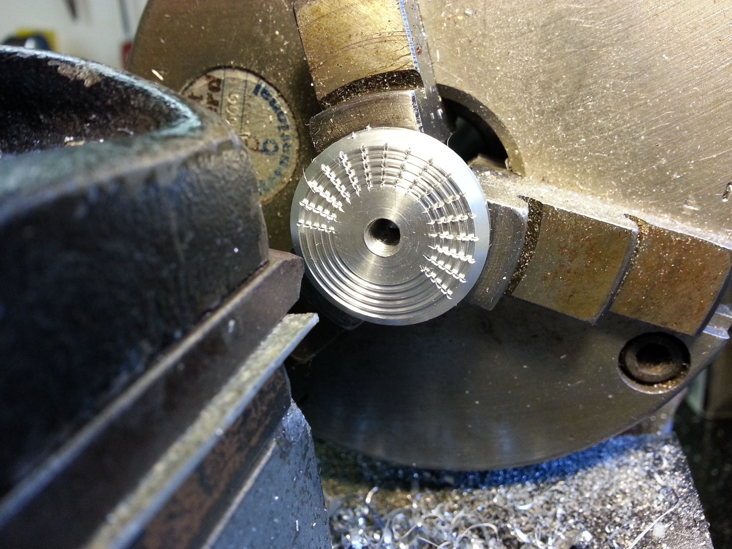 Engraving on the Lathe - Radial Markings, Scales, Dials Myford ML10 : 5 ...