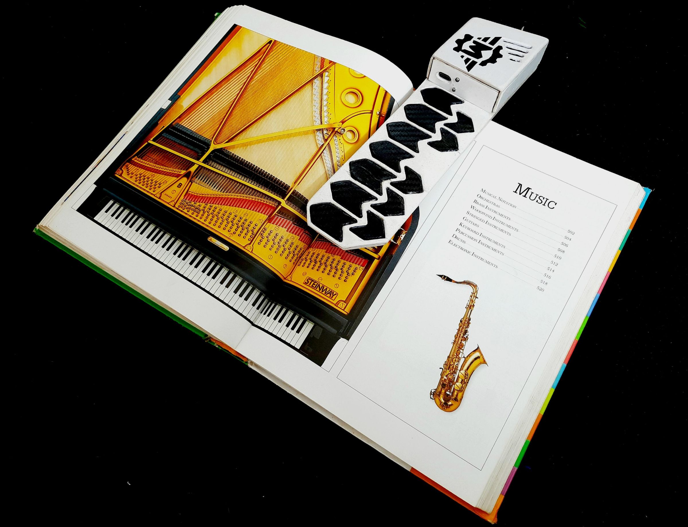 DIY MIDI Bookmark / Piano / Keyboard Using ESP32 and MPR-121 Capacitive ...