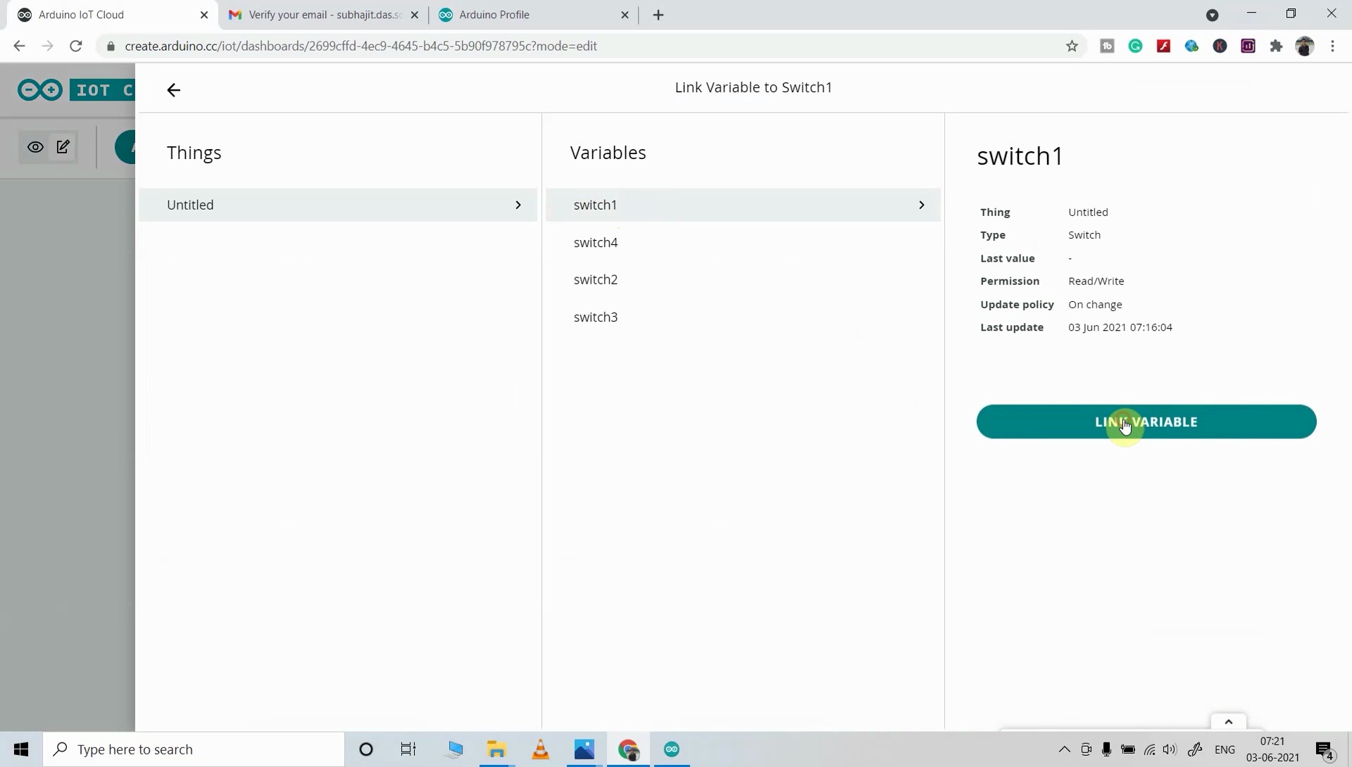 Arduino IoT Cloud ESP8266 NodeMCU Alexa Home Automation System | IoT ...