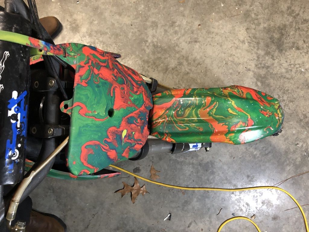 Camo Painted Dirt Bikes