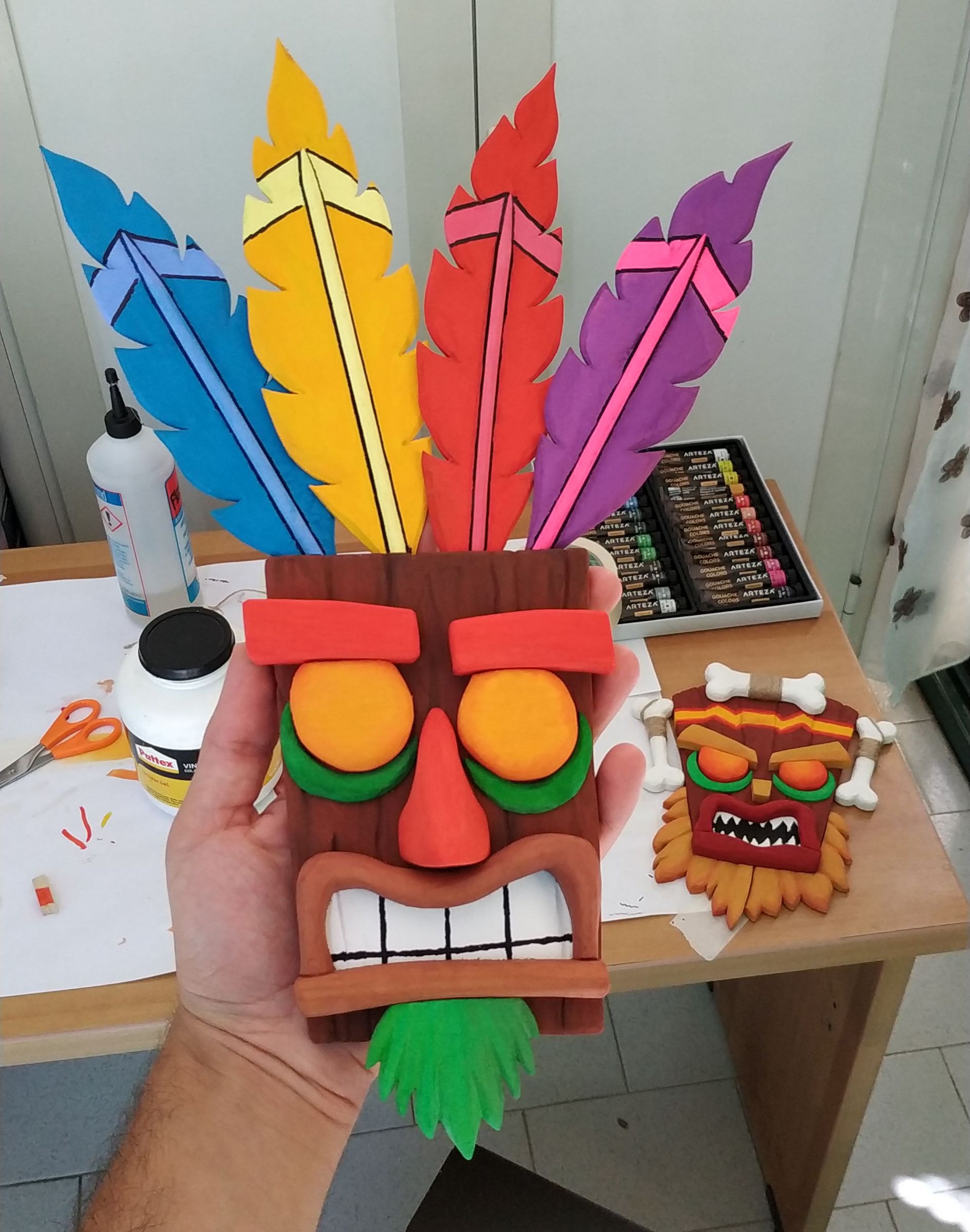 Wooden Aku Aku & Uka Uka Masks : 6 Steps (with Pictures) - Instructables