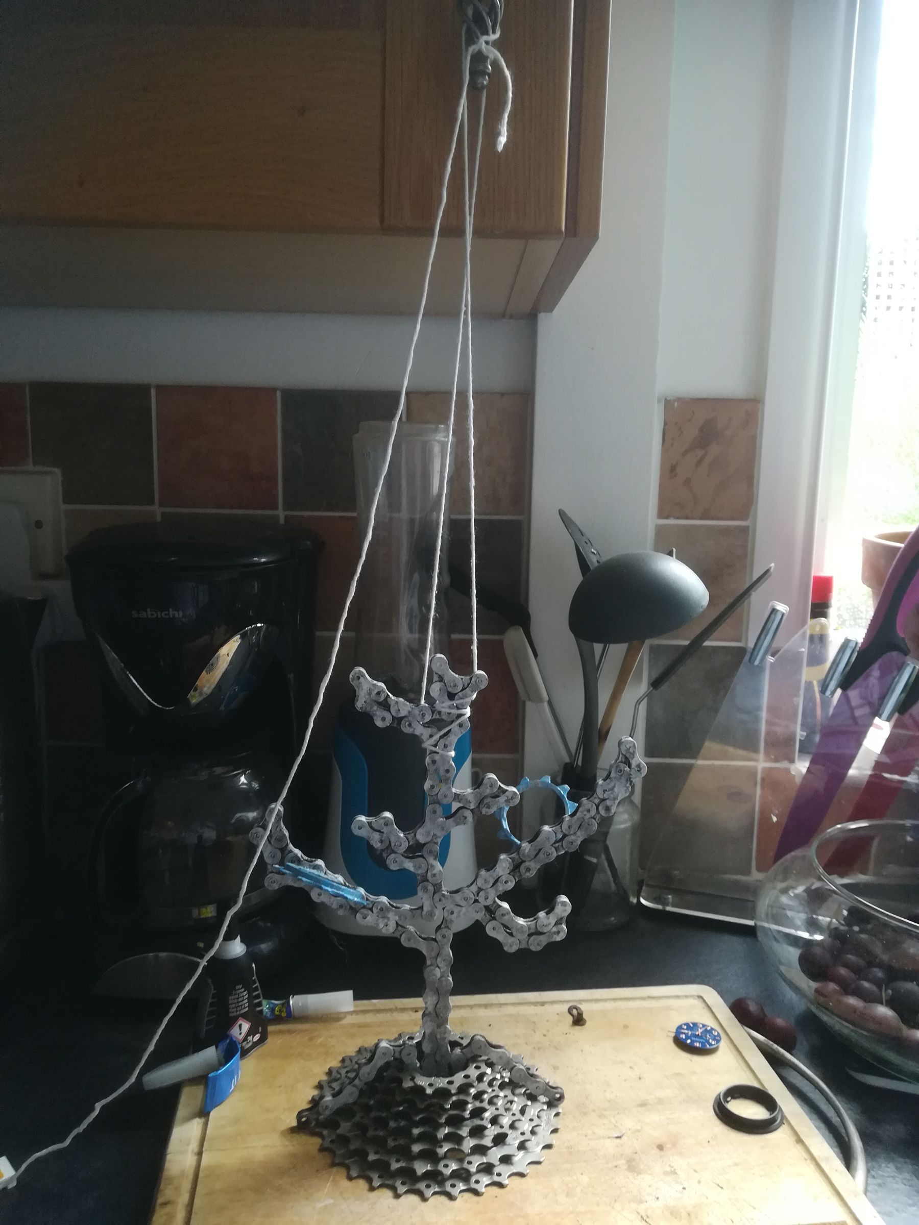 Upcycled Bicycle Chain Key Holder : 3 Steps (with Pictures) - Instructables