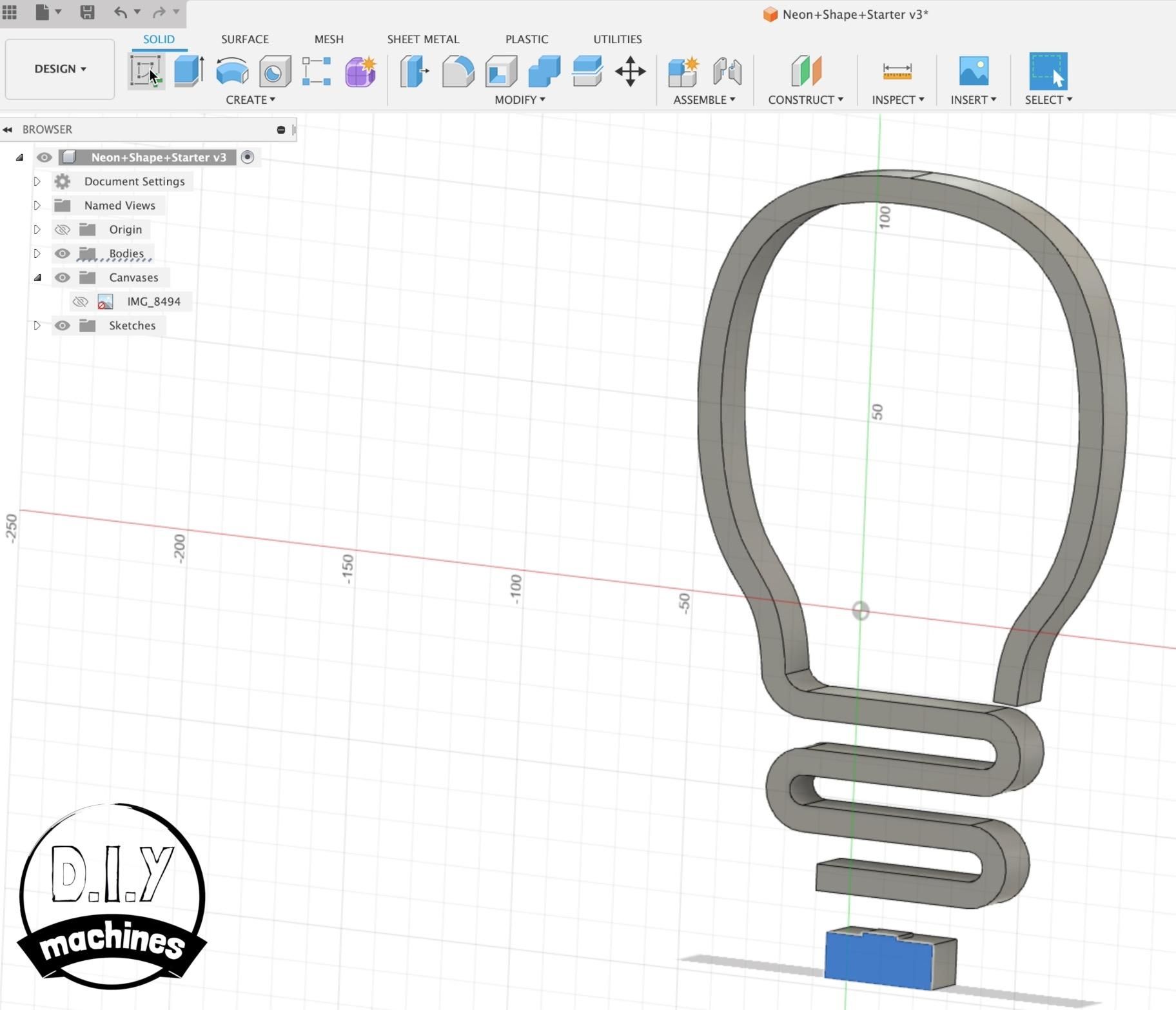 Designing Your Own Desktop LED Neon Shapes in Fusion 360 : 16 Steps ...