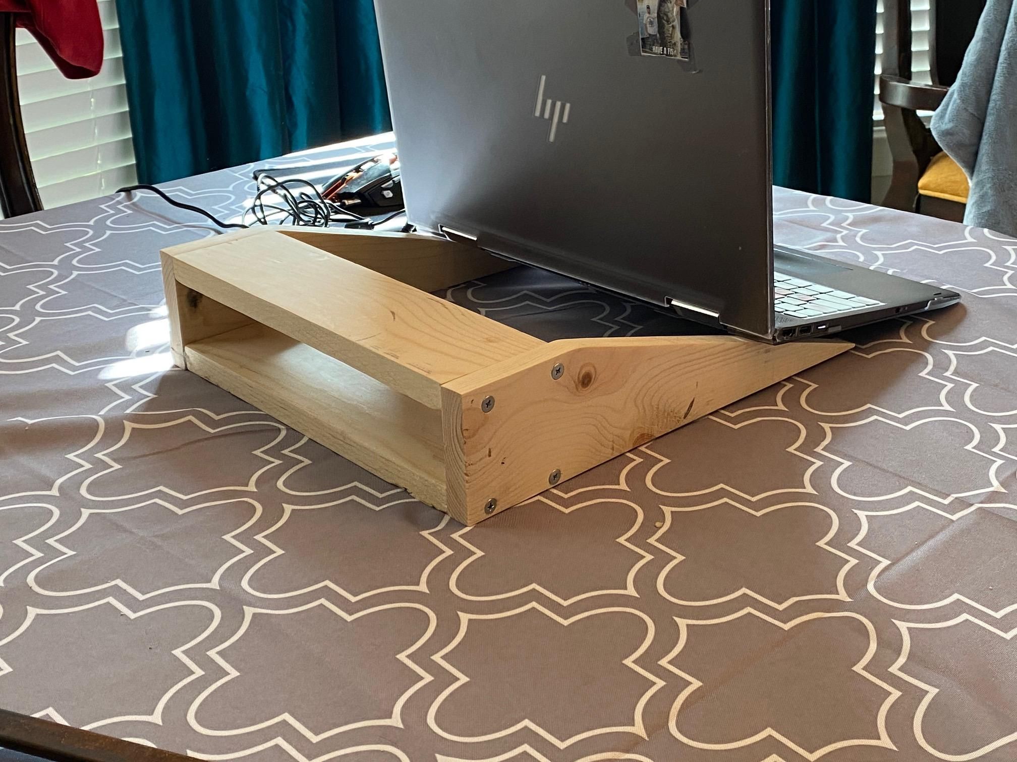 DIY Recycled Wood Laptop Stand : 8 Steps - Instructables