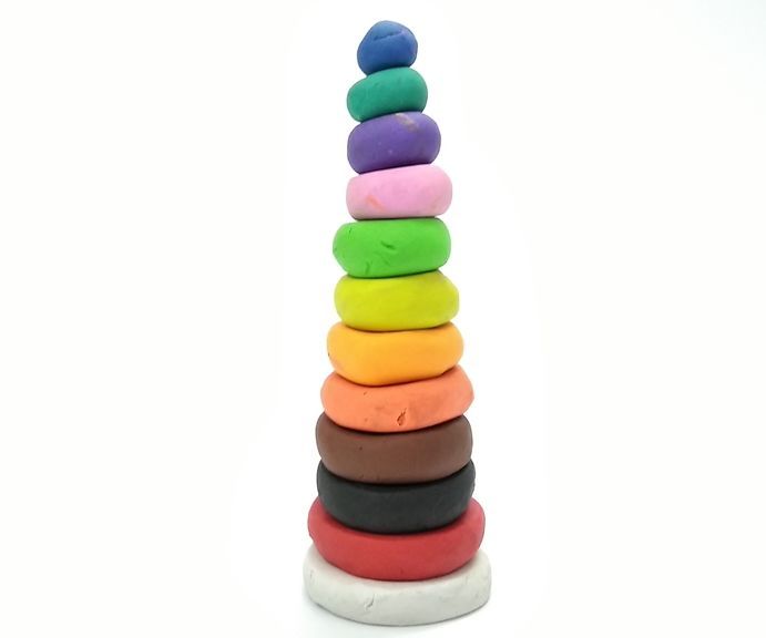 Colorful Play Doh Tower for Kids - Instructables
