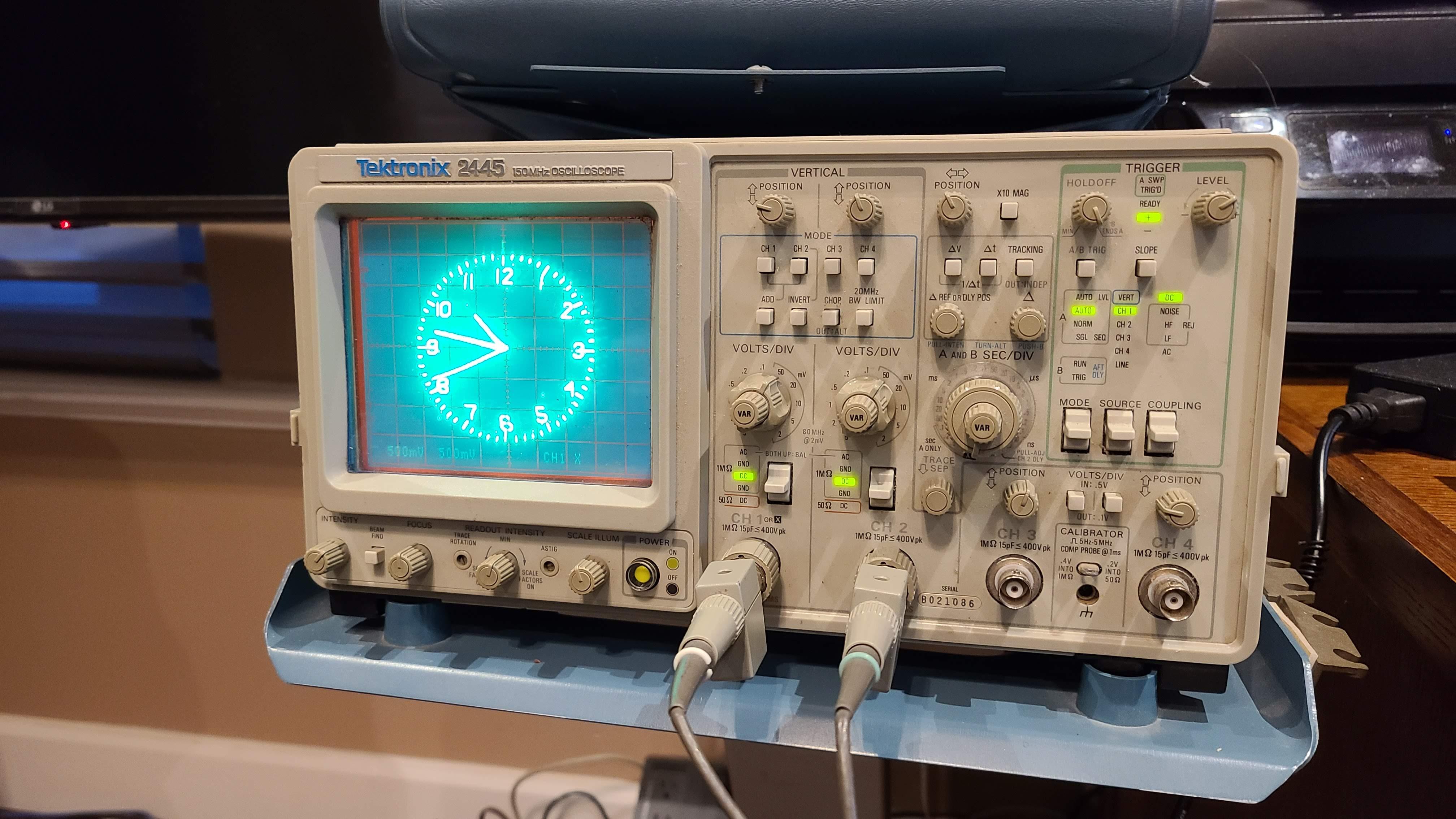 Extremly Simple Oscilloscope Clock With ESP32 - Instructables