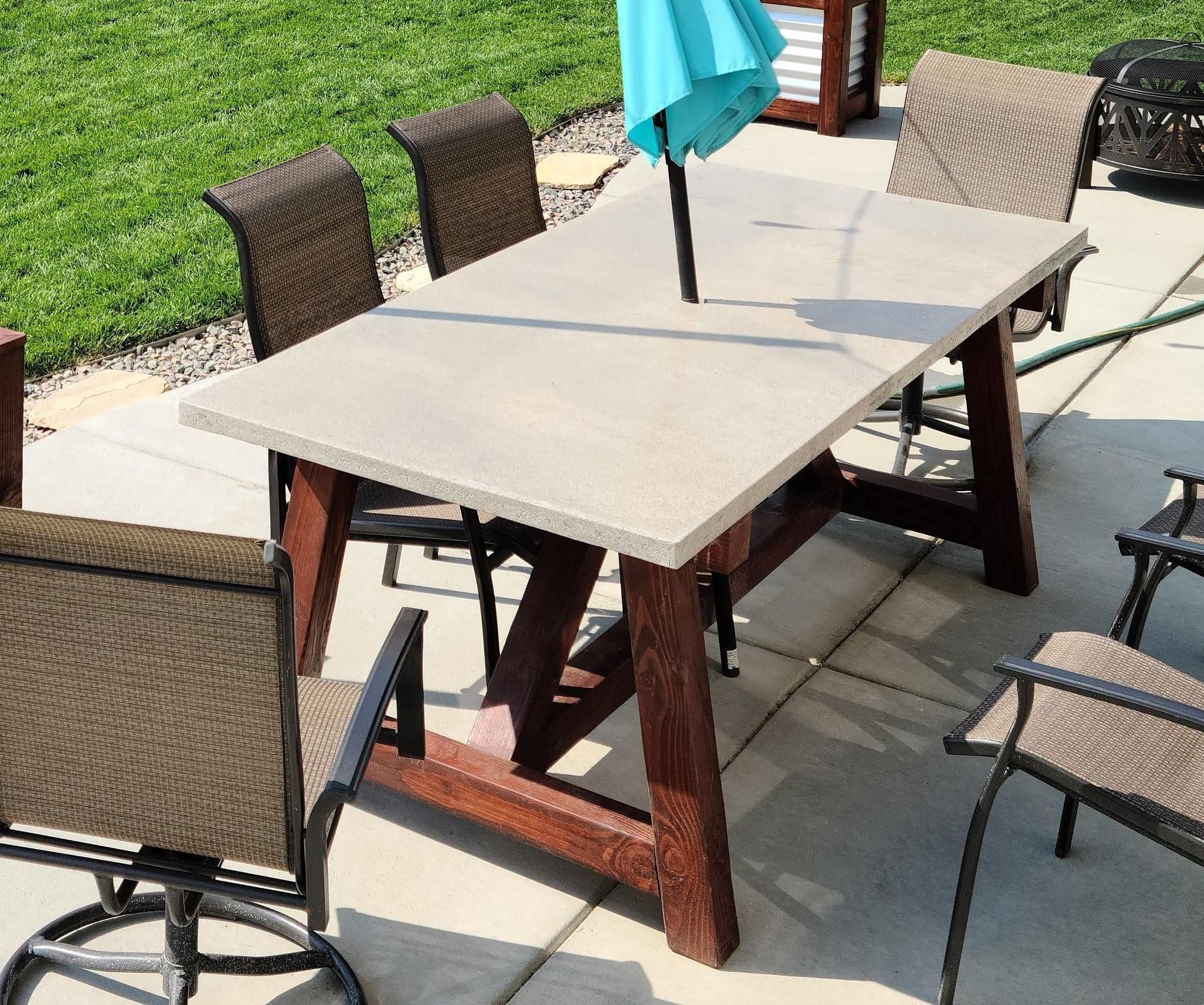 A Rustic Concrete Table : 6 Steps (with Pictures) - Instructables
