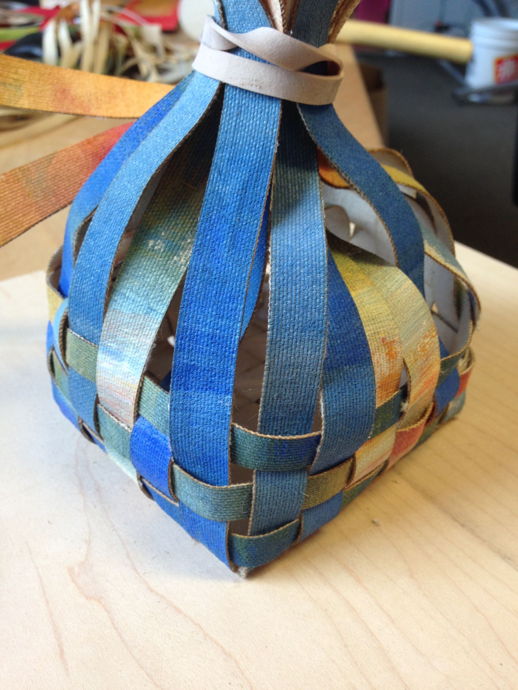 Painted Canvas Strip Basket : 9 Steps (with Pictures) - Instructables