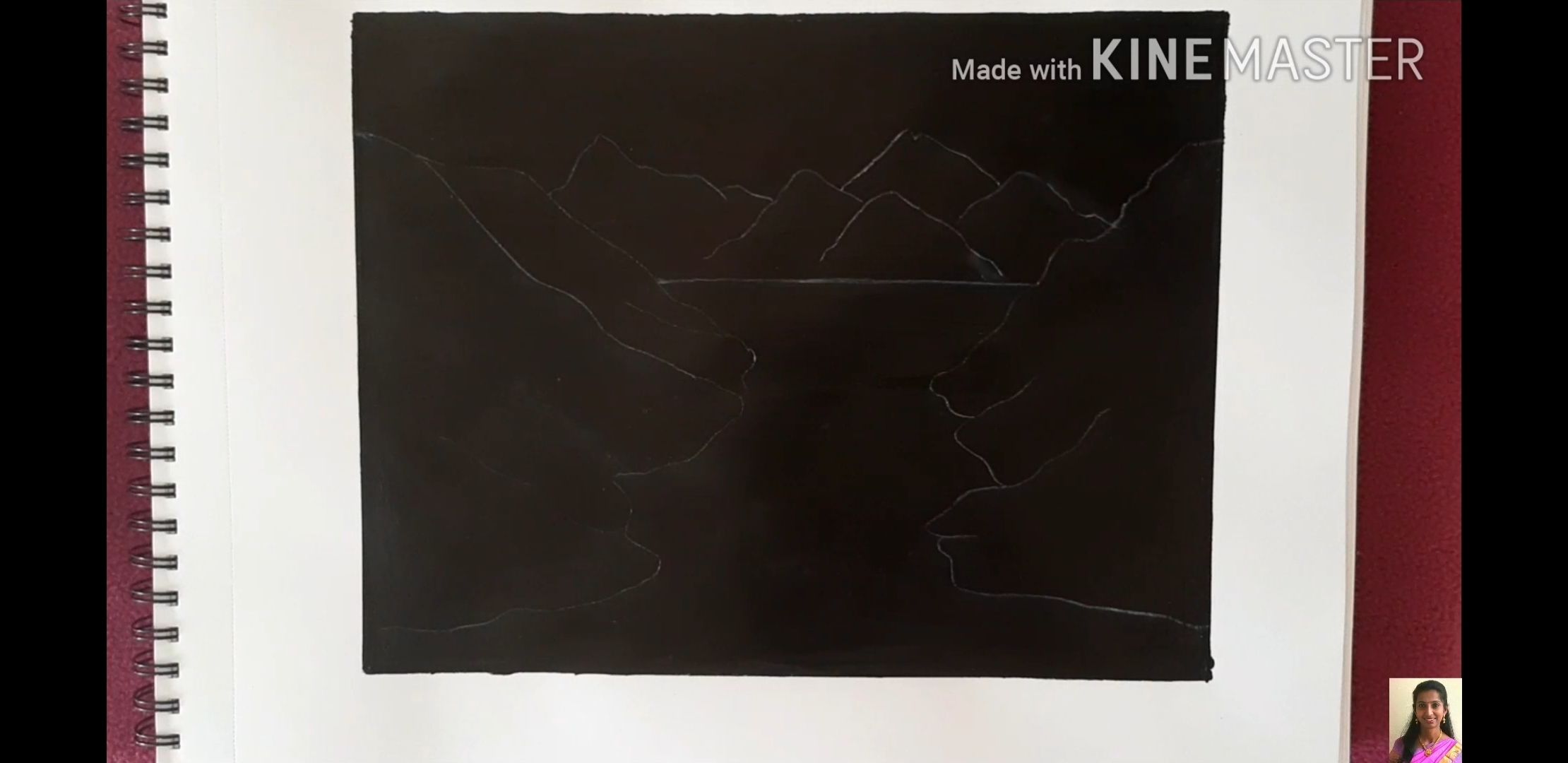 Step by Step Landscape Dot Painting | Dot Art Tutorial : 6 Steps ...