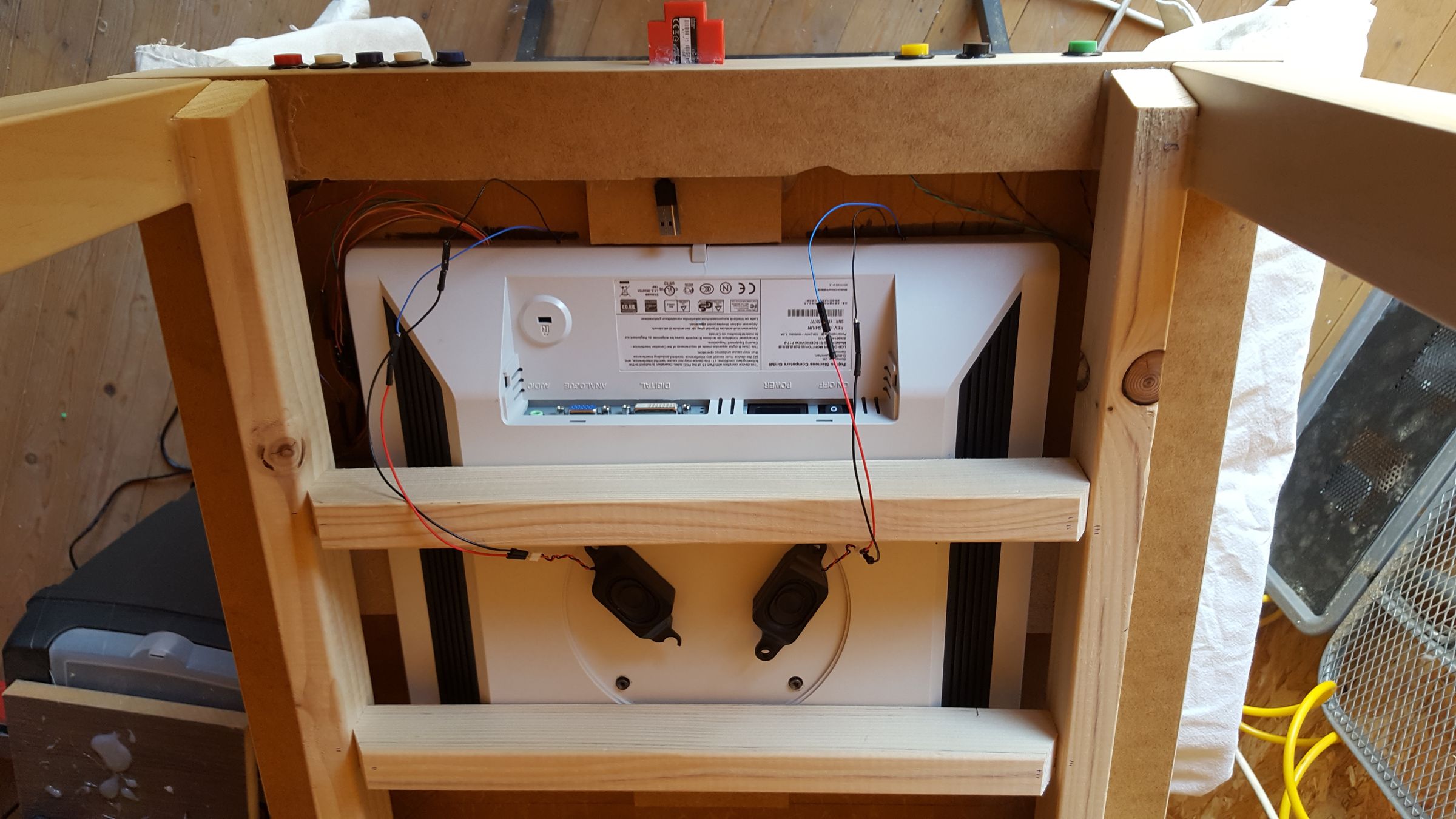 Cheap Retro Gaming Arcade Table With Integrated Display : 7 Steps (with ...