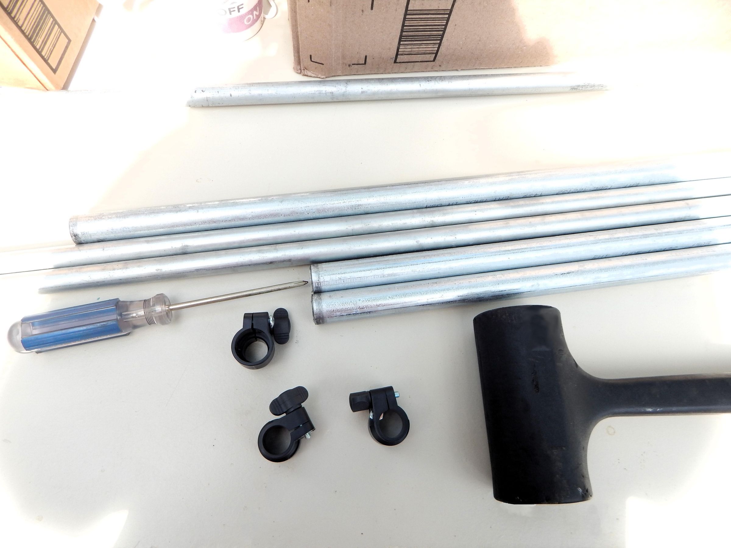 Homemade Adjustable Poles for Backyard String Lights : 5 Steps ...