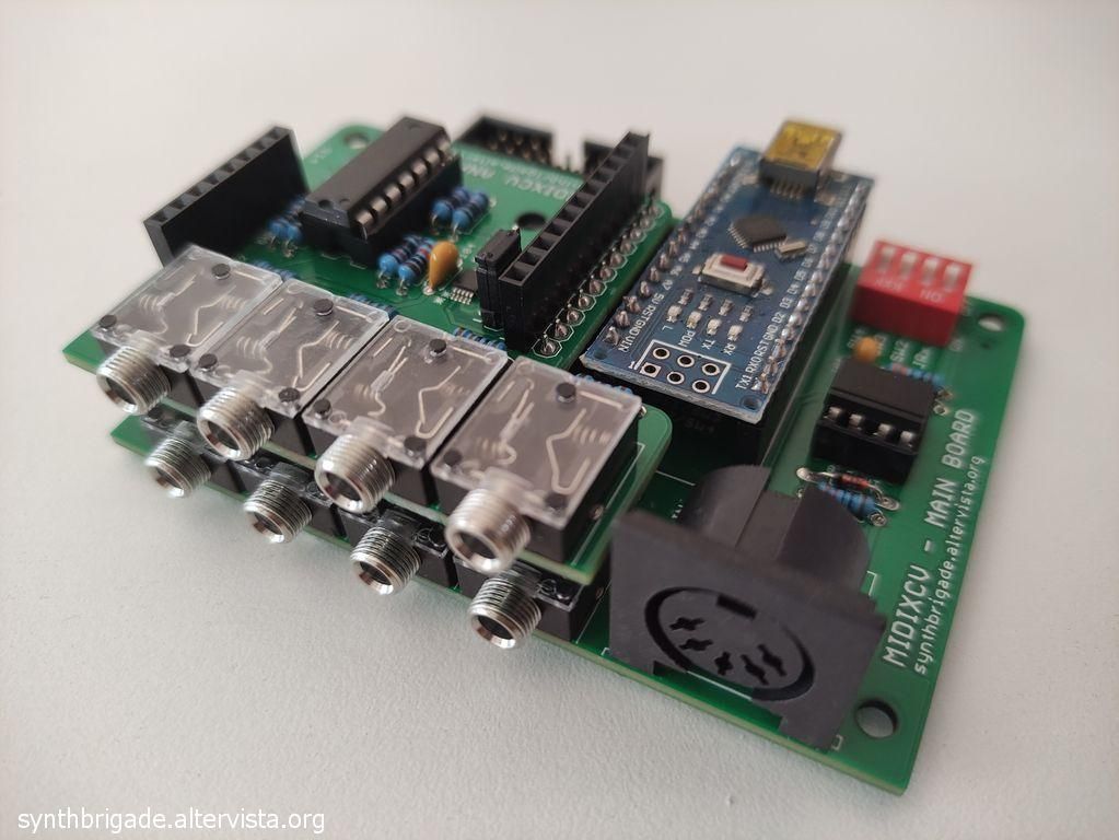 MIDIXCV - MIDI to Multiple Control Voltages Converter : 8 Steps (with ...