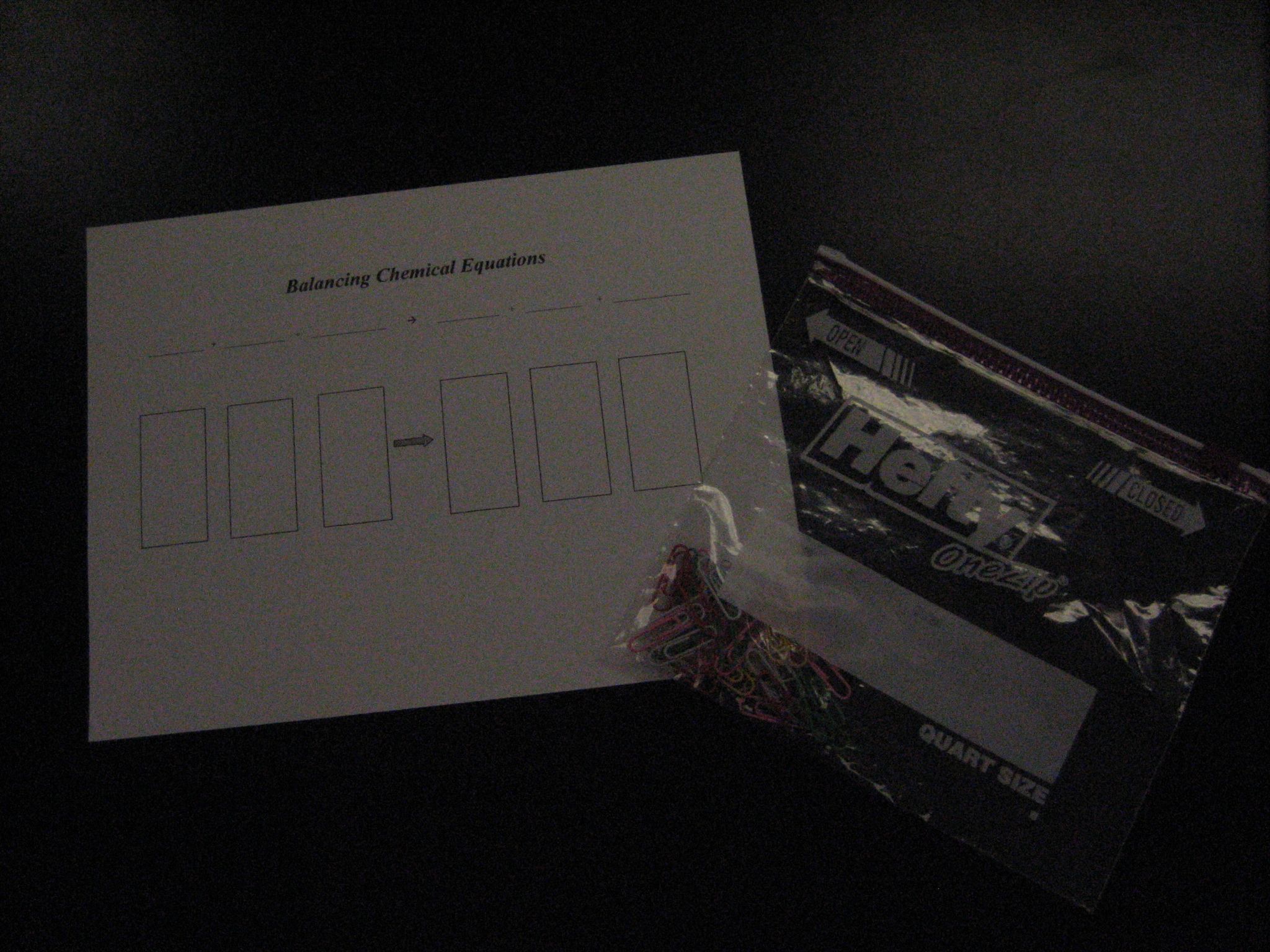 Balancing Chemical Reactions Manipulatives - Instructables