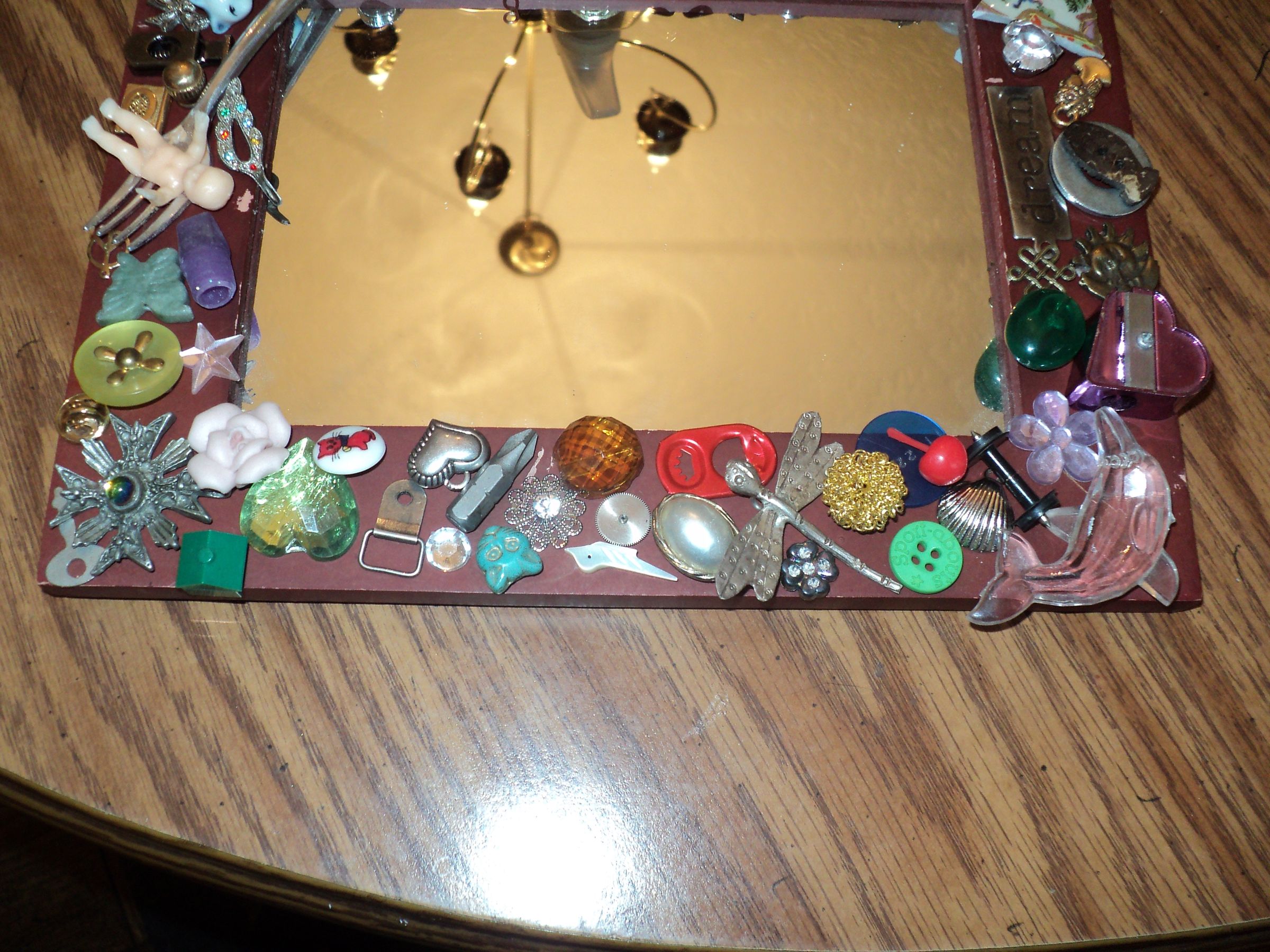 Make a Found Objects Memory Mirror (and Clean Your Junk Drawer) : 3 ...