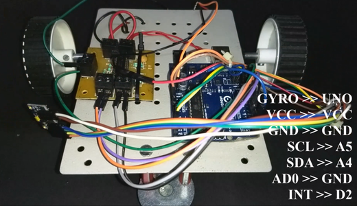 Diy Gyroscope Controlled Robot Using Arduino In 4 Steps 4 Steps Instructables
