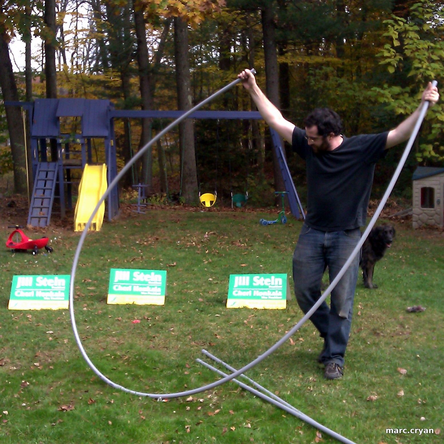 Supa-Hula (a Very Big Hula-hoop Made From Plastic Electrical Conduit ...