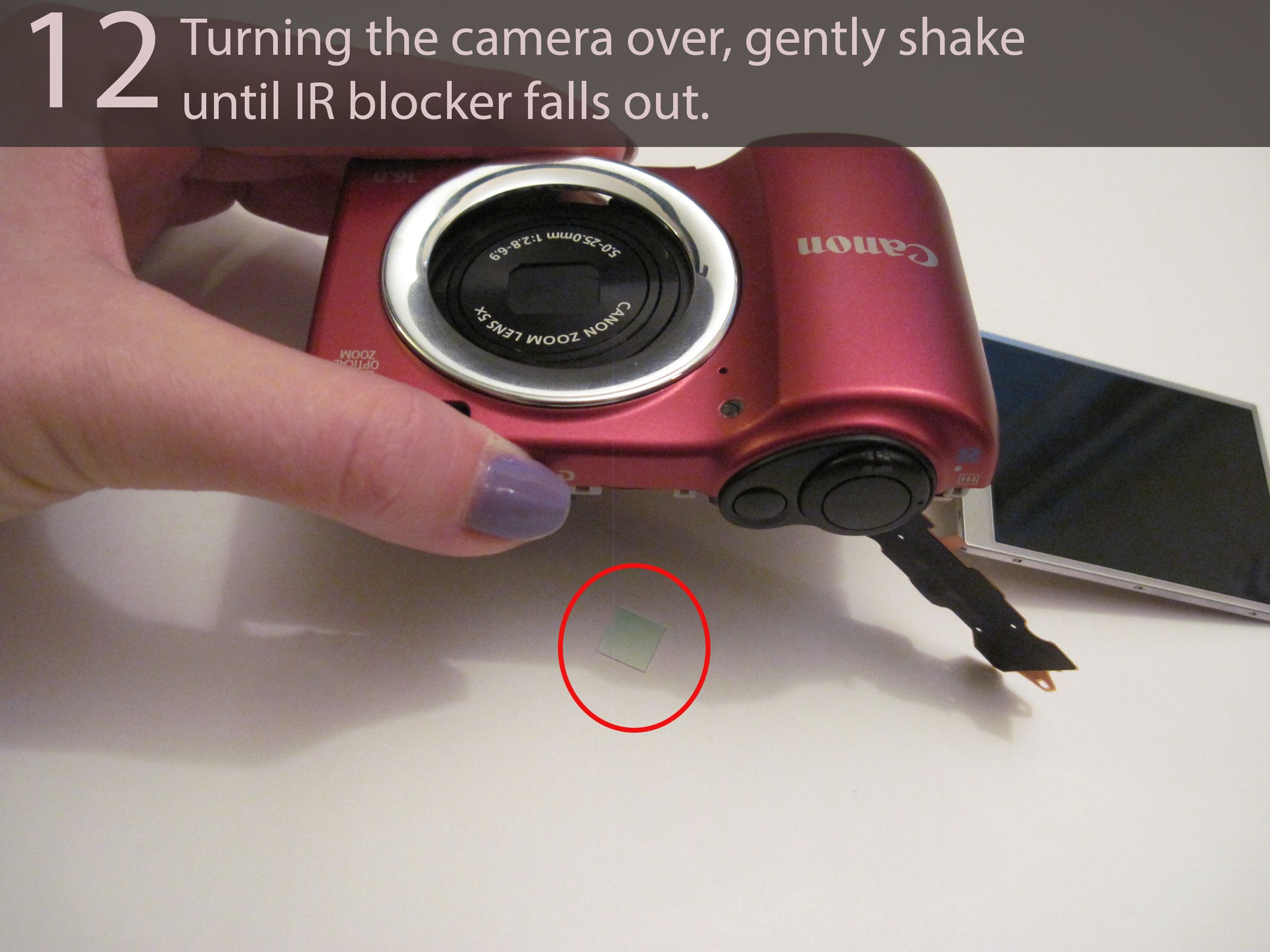 Infrared Camera Mod (Canon A810) : 13 Steps - Instructables