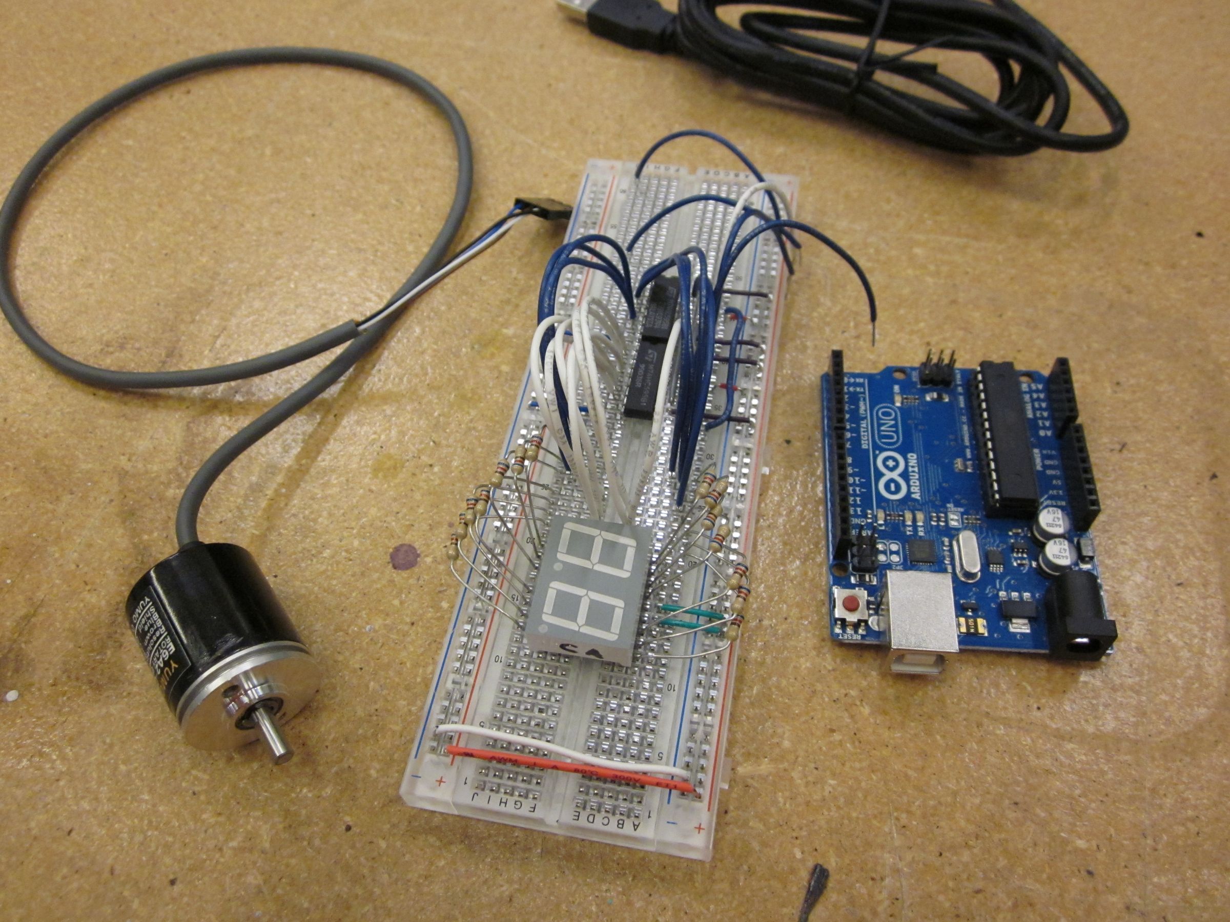 Arduino Powered Rotary Encoders - I Made It at TechShop : 3 Steps ...