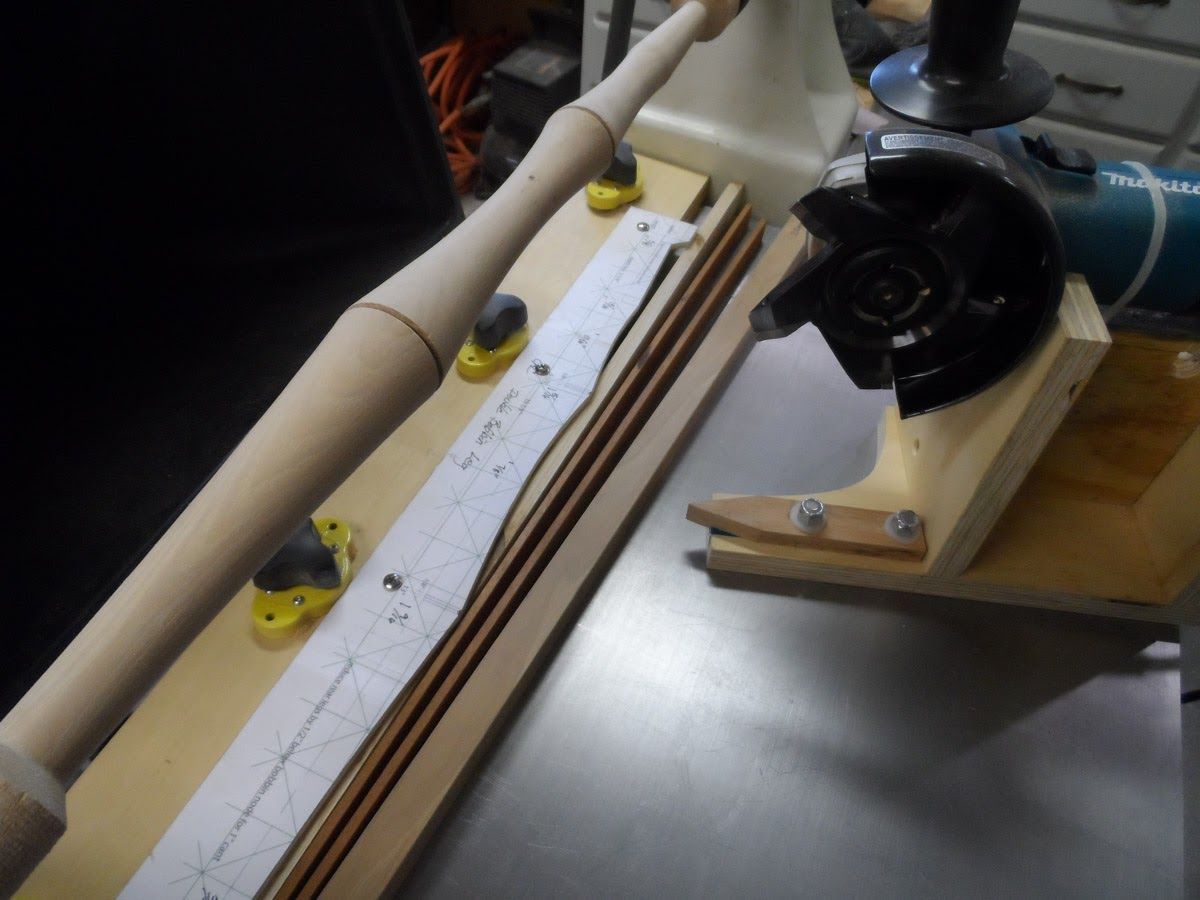 Wood Lathe Duplicator With Angle Grinder : 11 Steps (with Pictures ...