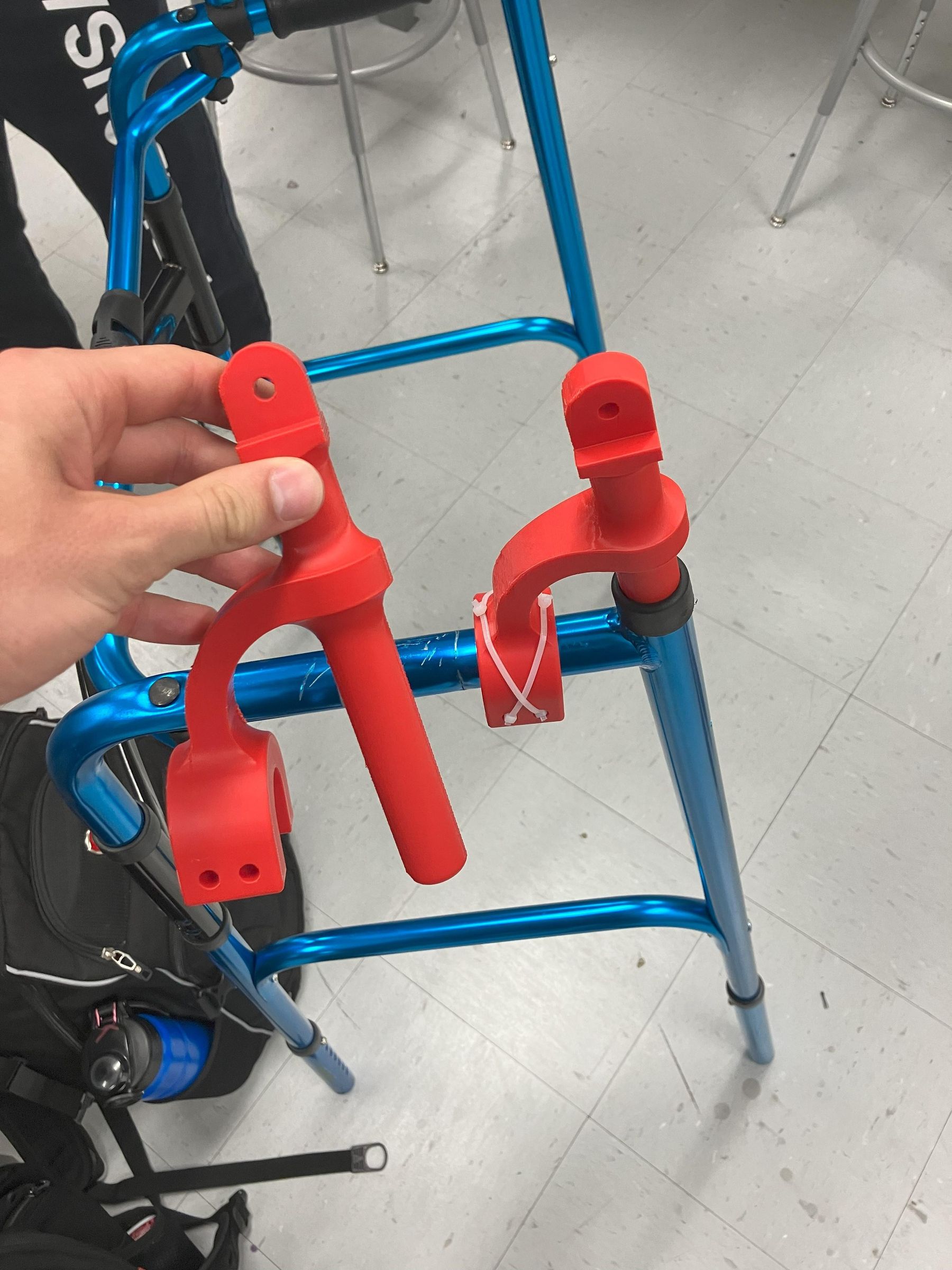 Adaptive Arm-lifting Attachment for a Standard Walker : 6 Steps ...