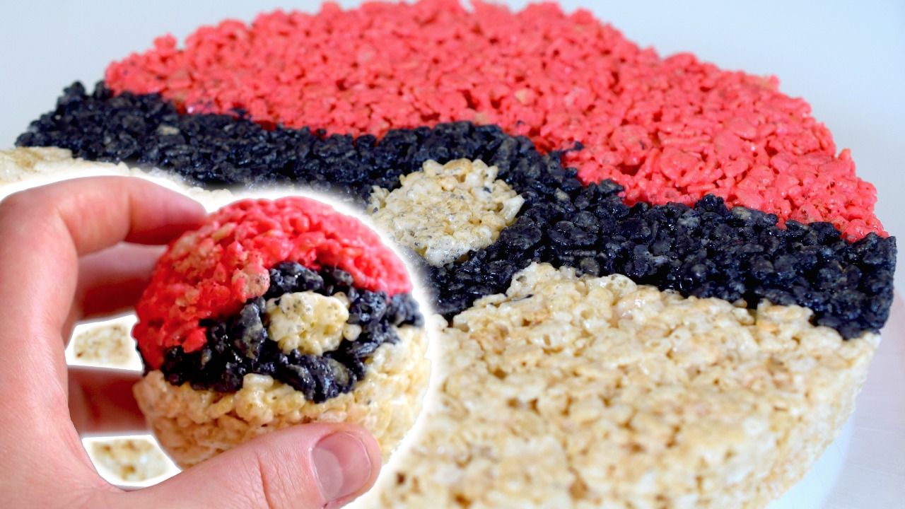 The Perfect Pokemon Go Snack! Pokeball Rice Krispie Treats! : 9 Steps ...