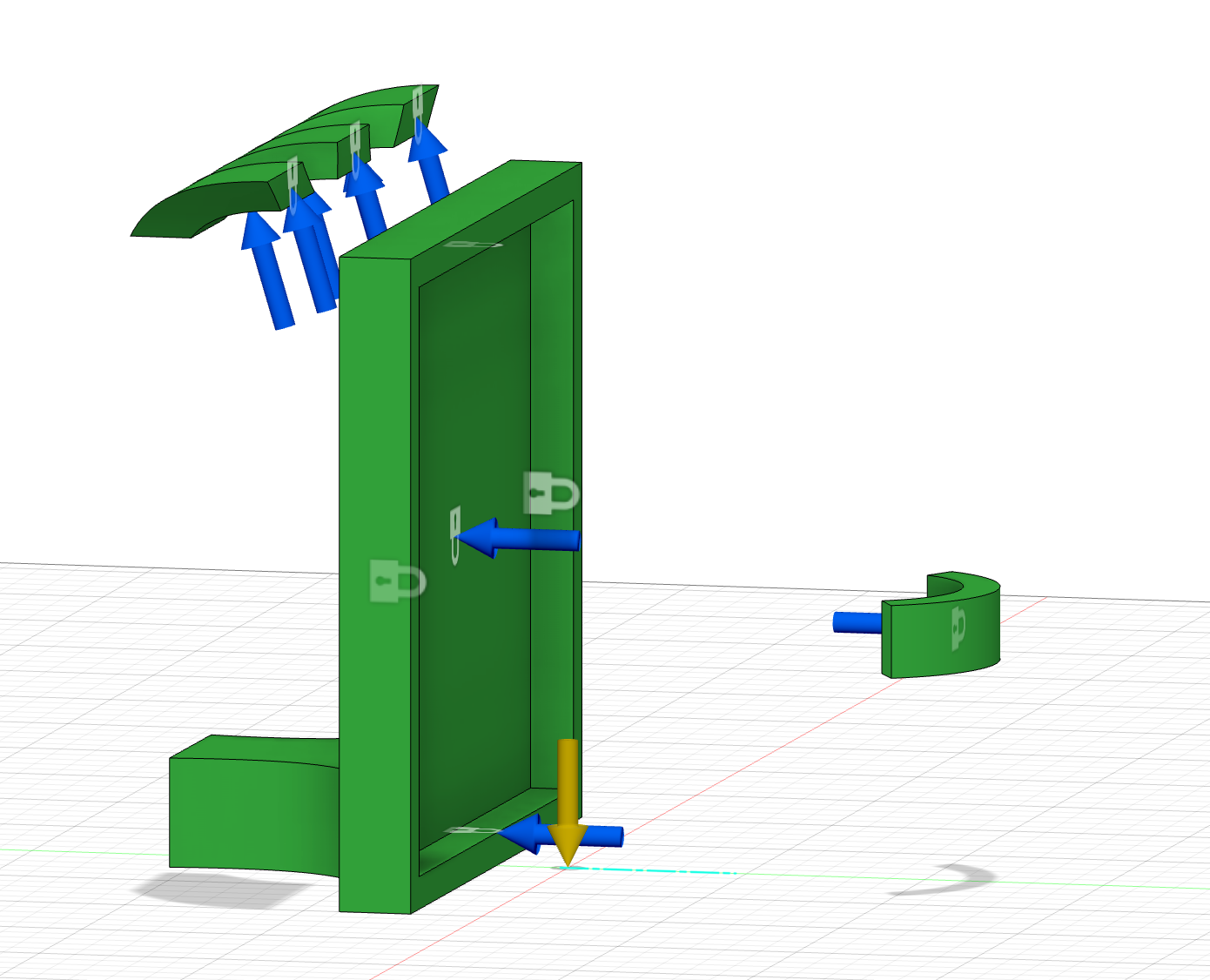 3D Printed Coat Hook and Key Holder That Hangs From a Door Handle, Made Using Generative Design ...