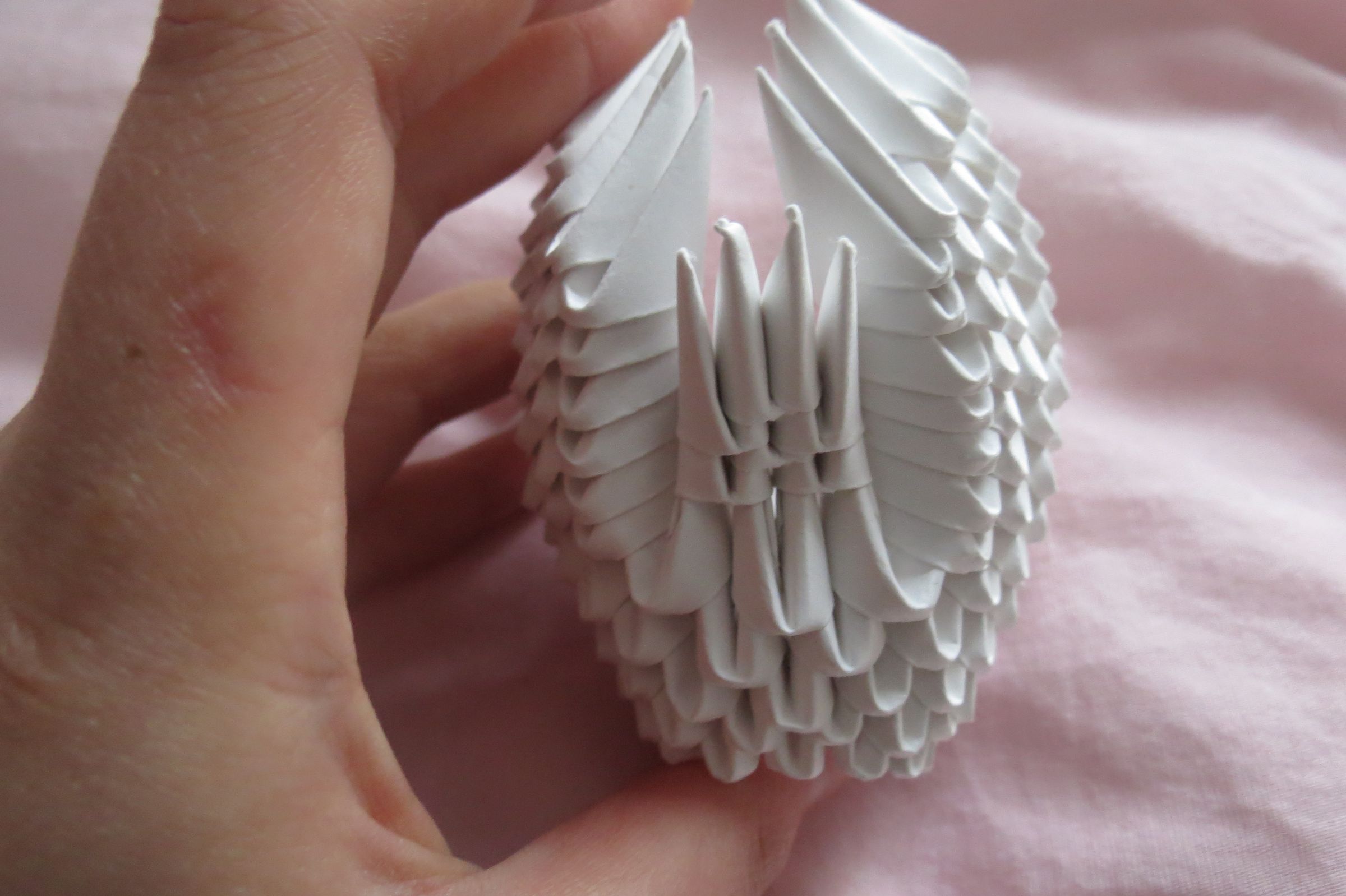 Modular Origami | Mini Winged Swan | 181 Pieces : 8 Steps (with ...