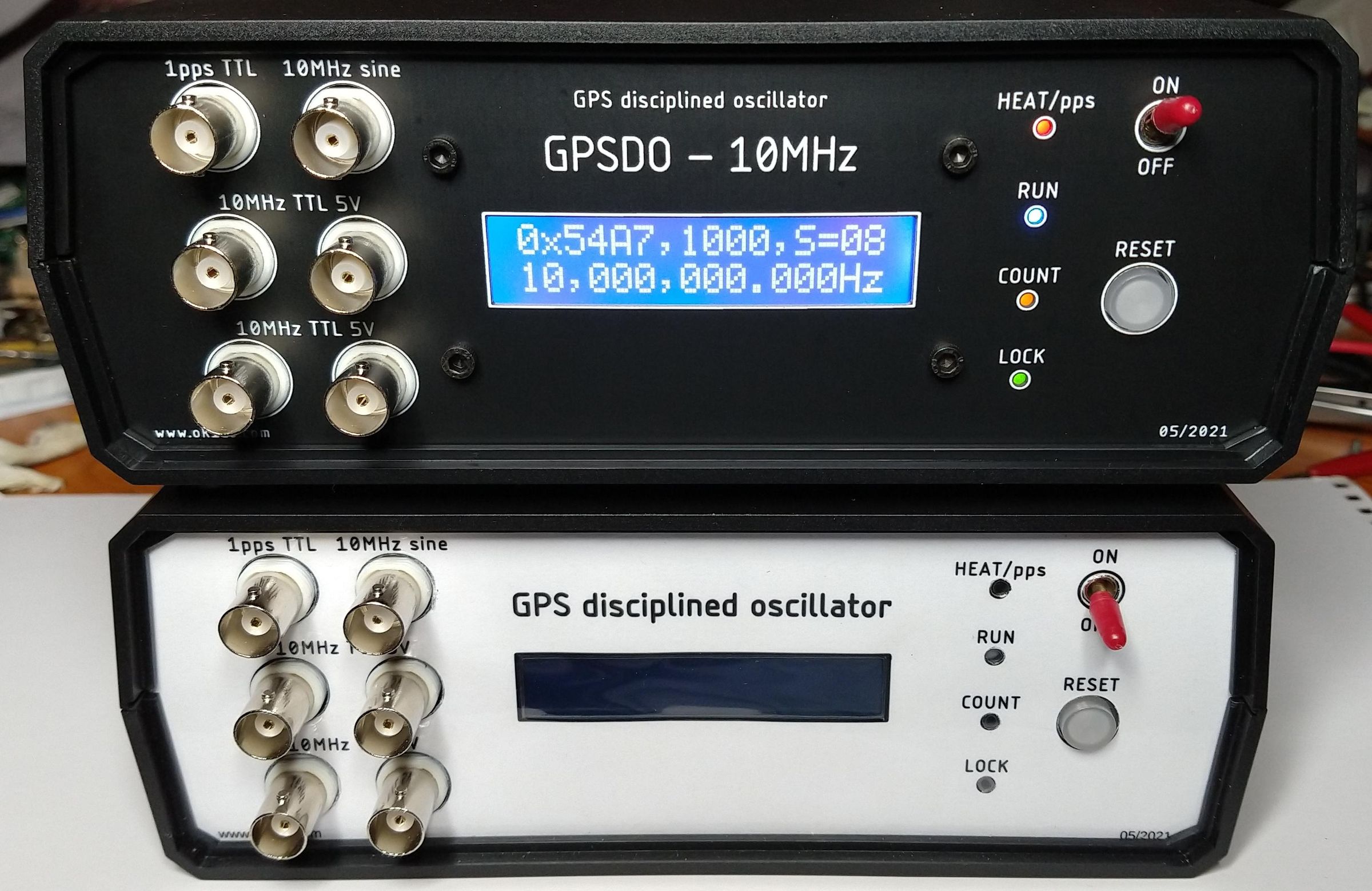 GPSDO YT 10 Mhz Lcd 2x16 With LED, UTC Time and GPS Localisation. : 26 ...