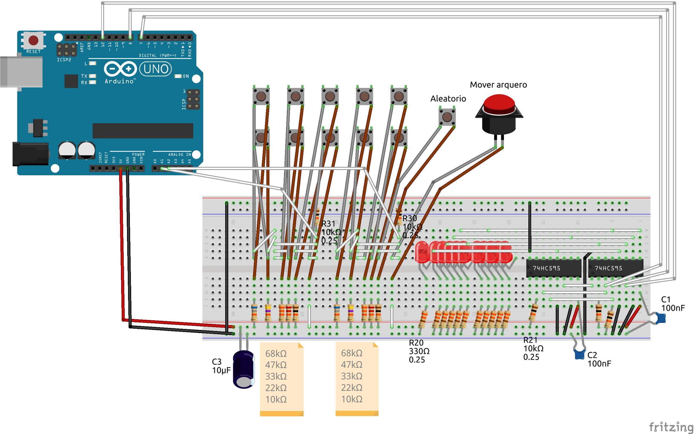 Soccer Penalty Kicks Game With Wiring and Arduino : 8 Steps (with ...