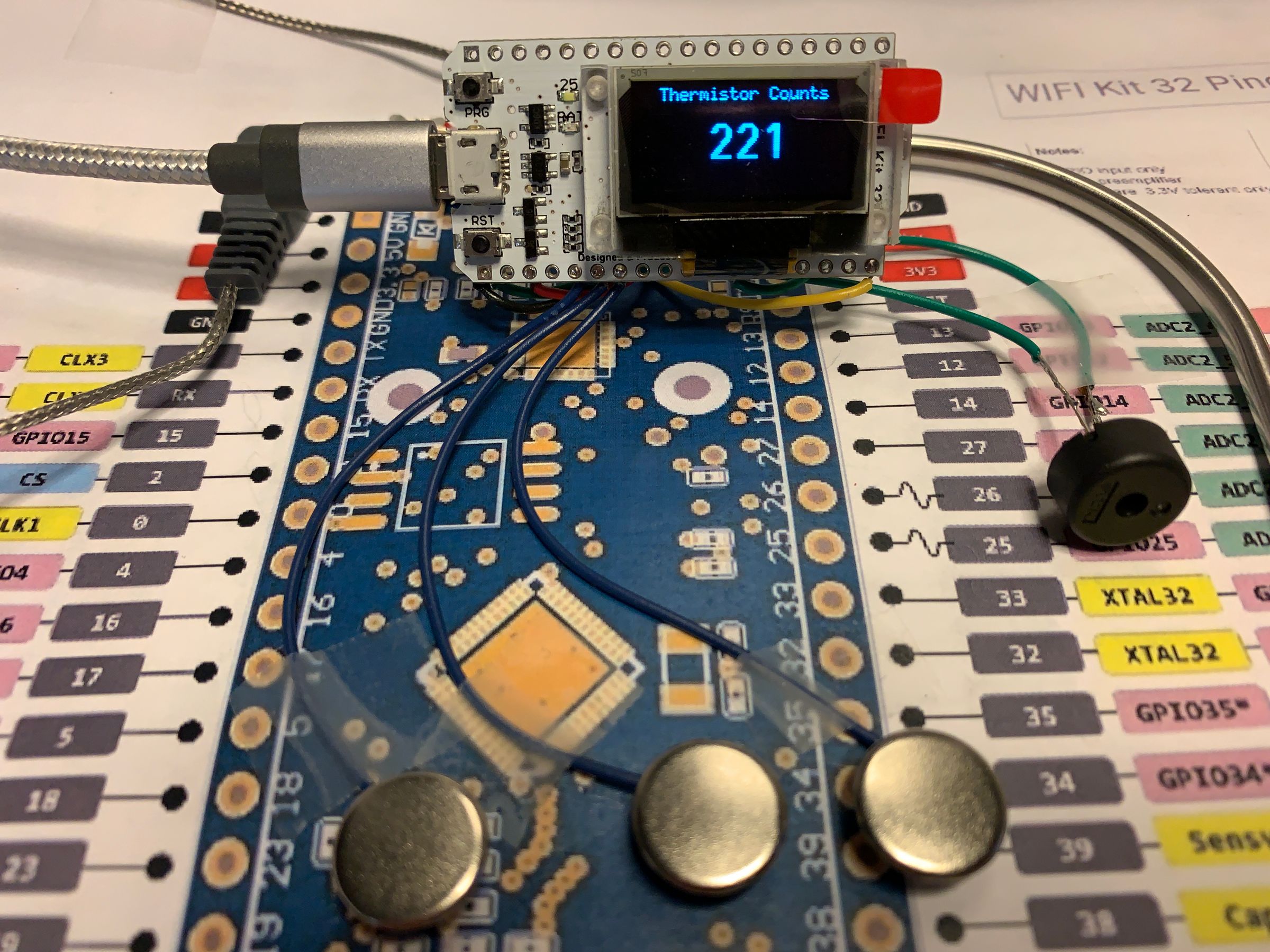 ESP32 NTP Temperature Probe Cooking Thermometer With Steinhart-Hart ...