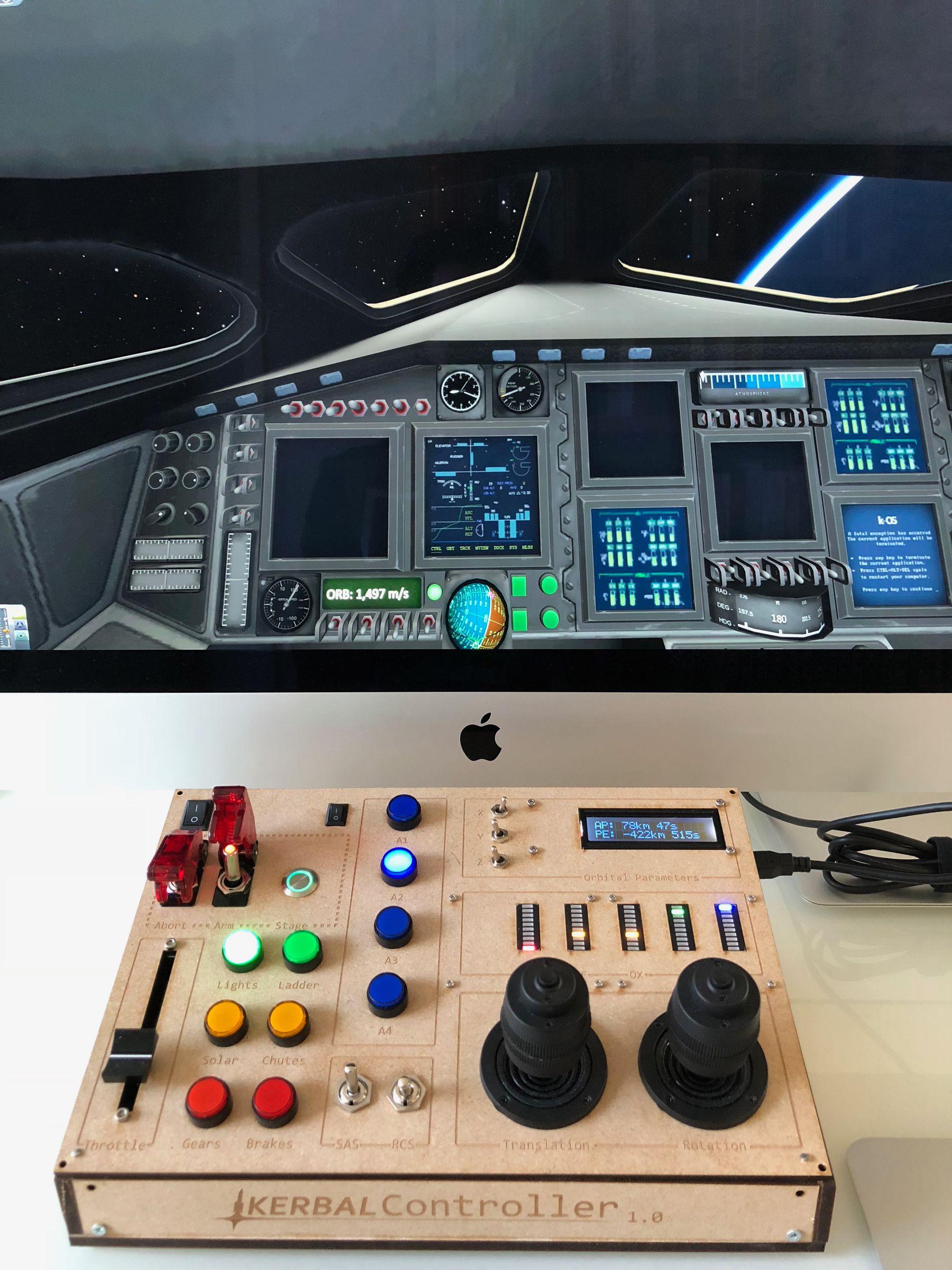 KerbalController: a Custom Control Panel for Rocket Game Kerbal Space ...