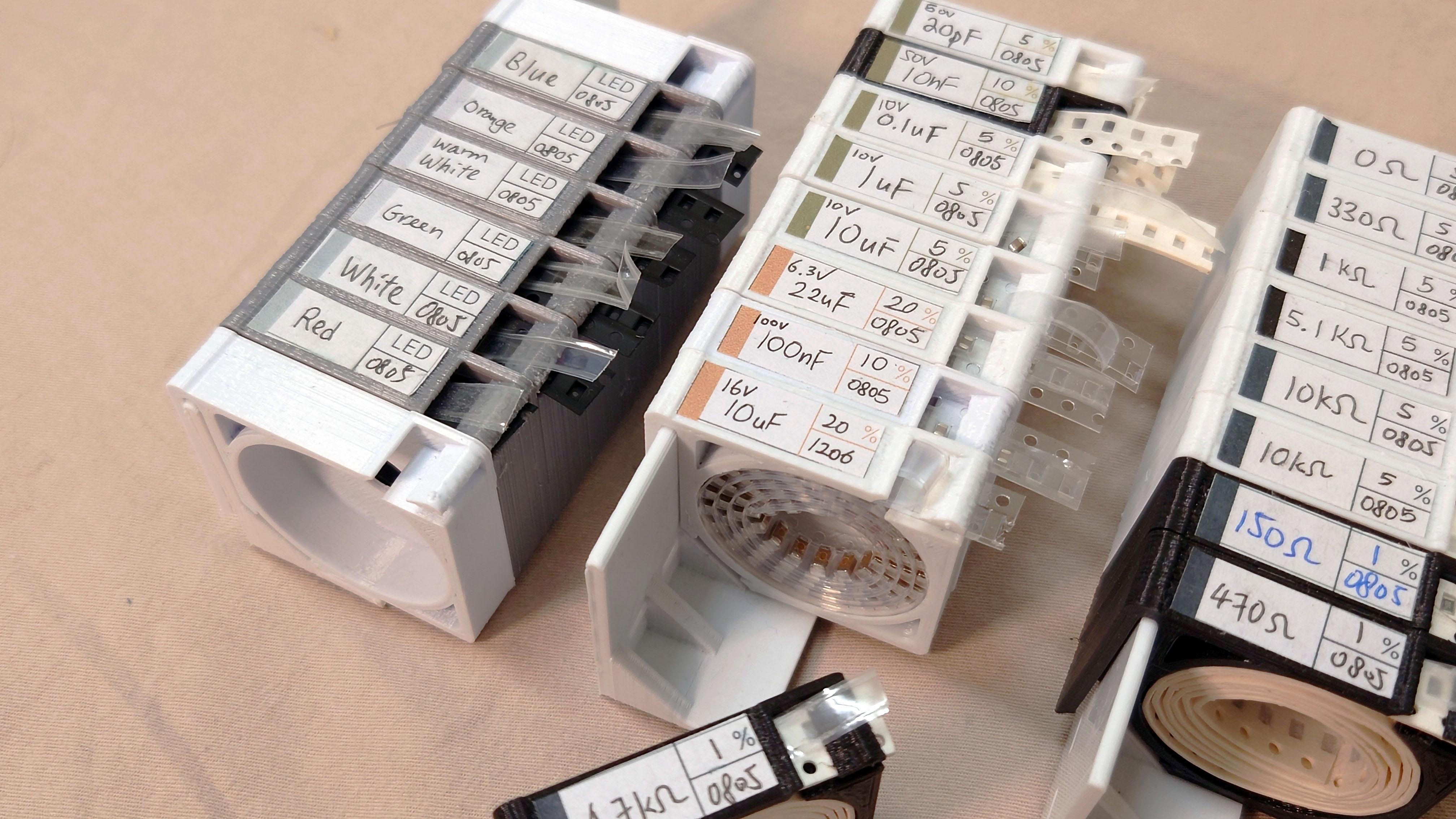 SMD Organizer Cartridge (Magnetic Wall Mounted!) : 3 Steps (with ...