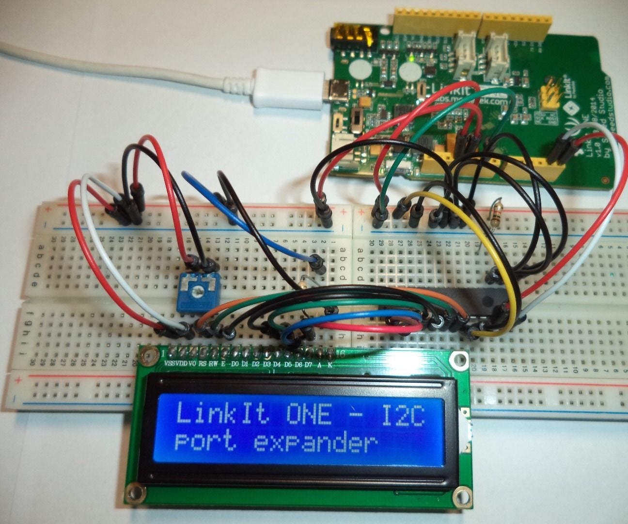 Linkit One Mcp23017 I2c Port Expander 5 Steps Instructables