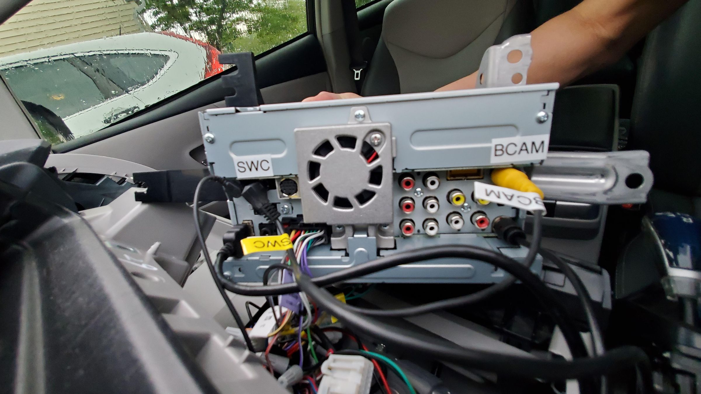 How to Install Pioneer Stereo in 2015 Prius V With JBL Bypass : 10 ...
