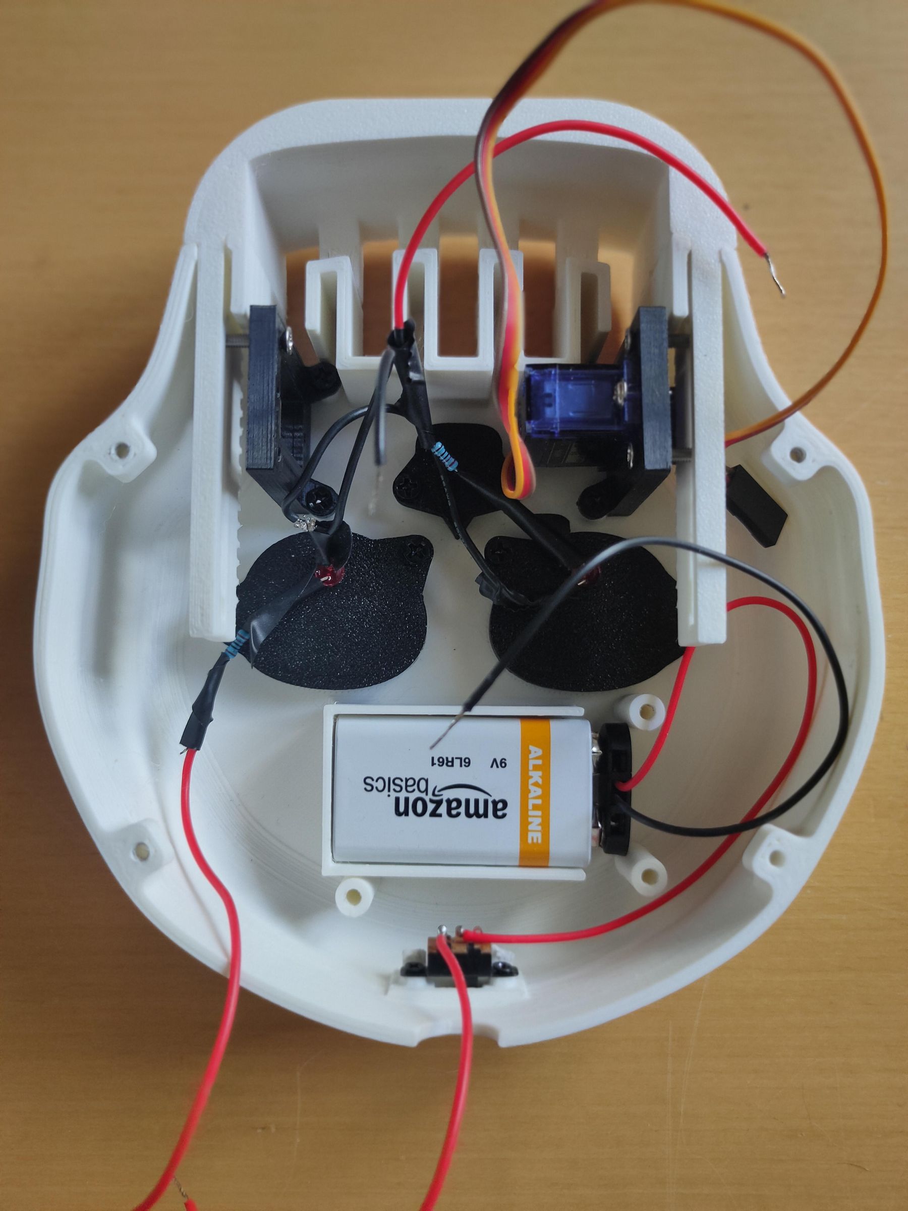 3D Printed, Motion-Activated, Actuated Skull Halloween Decoration : 8 ...