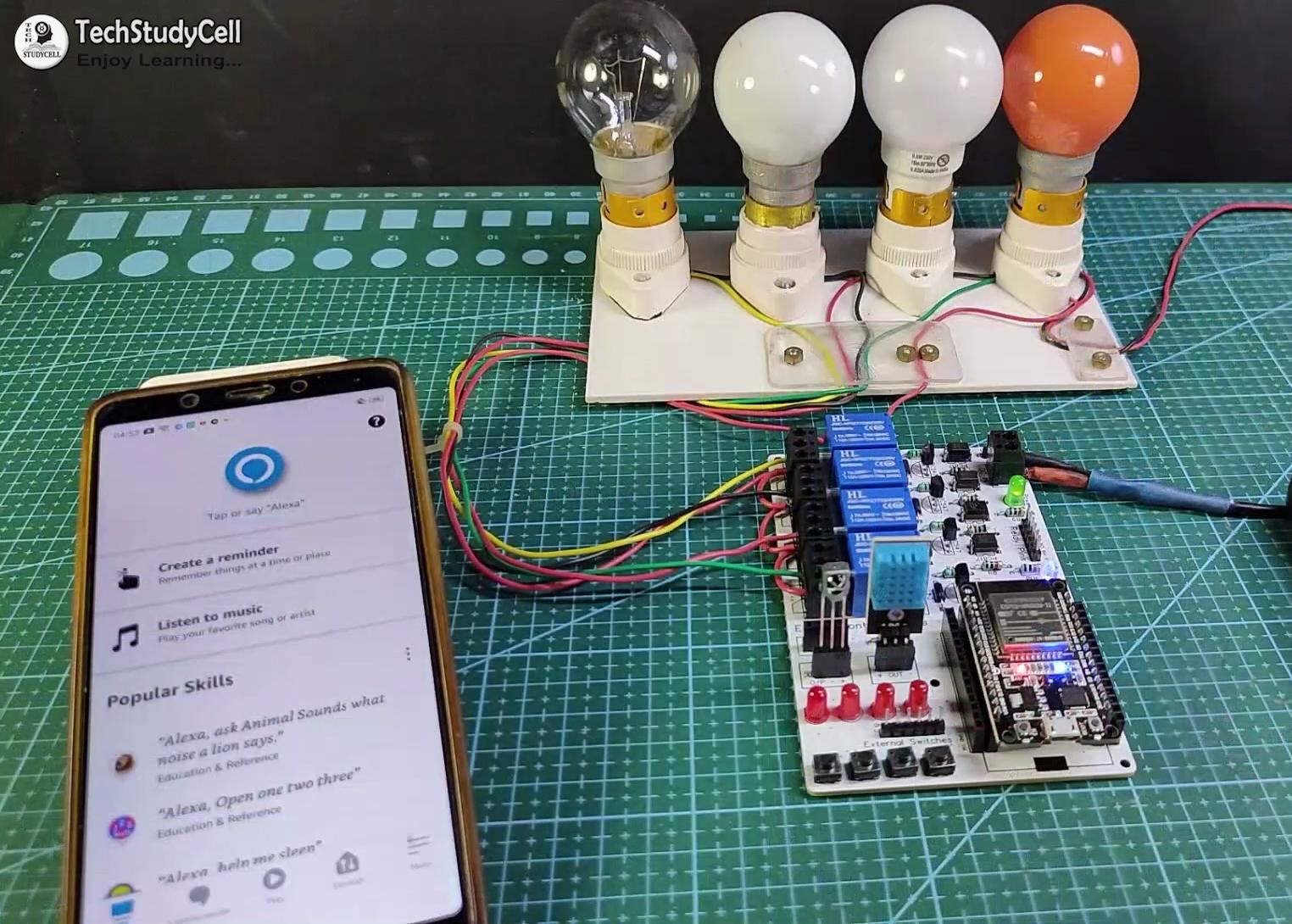 ESP32 Alexa Google Assistant Control Relays - IoT Project 2021 : 18 ...