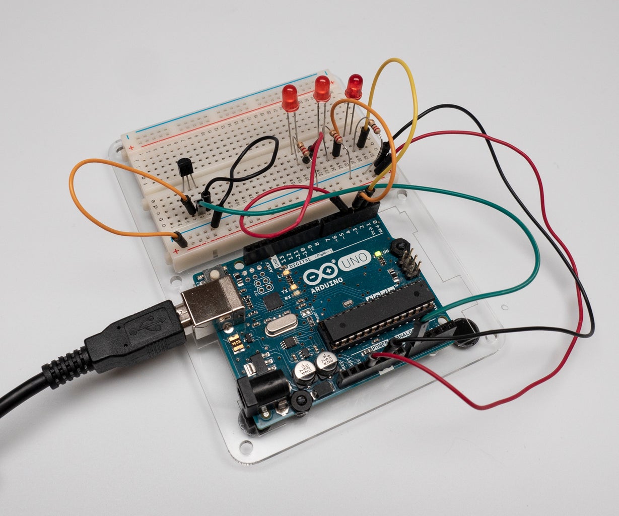 Temperature Sensor Analog Input 7 Steps Instructables