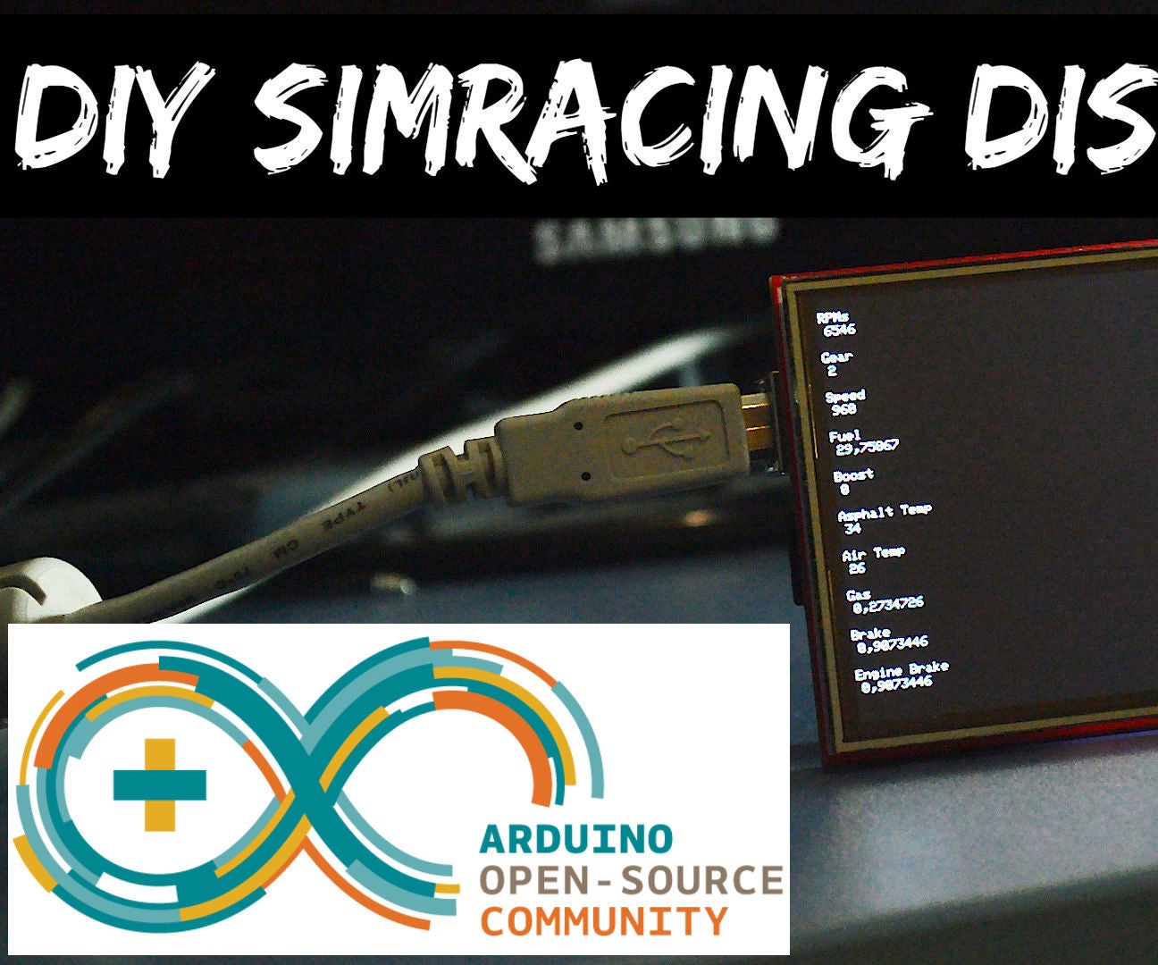 Diy Sim Racing Display Arduino 3 Steps Instructables 
