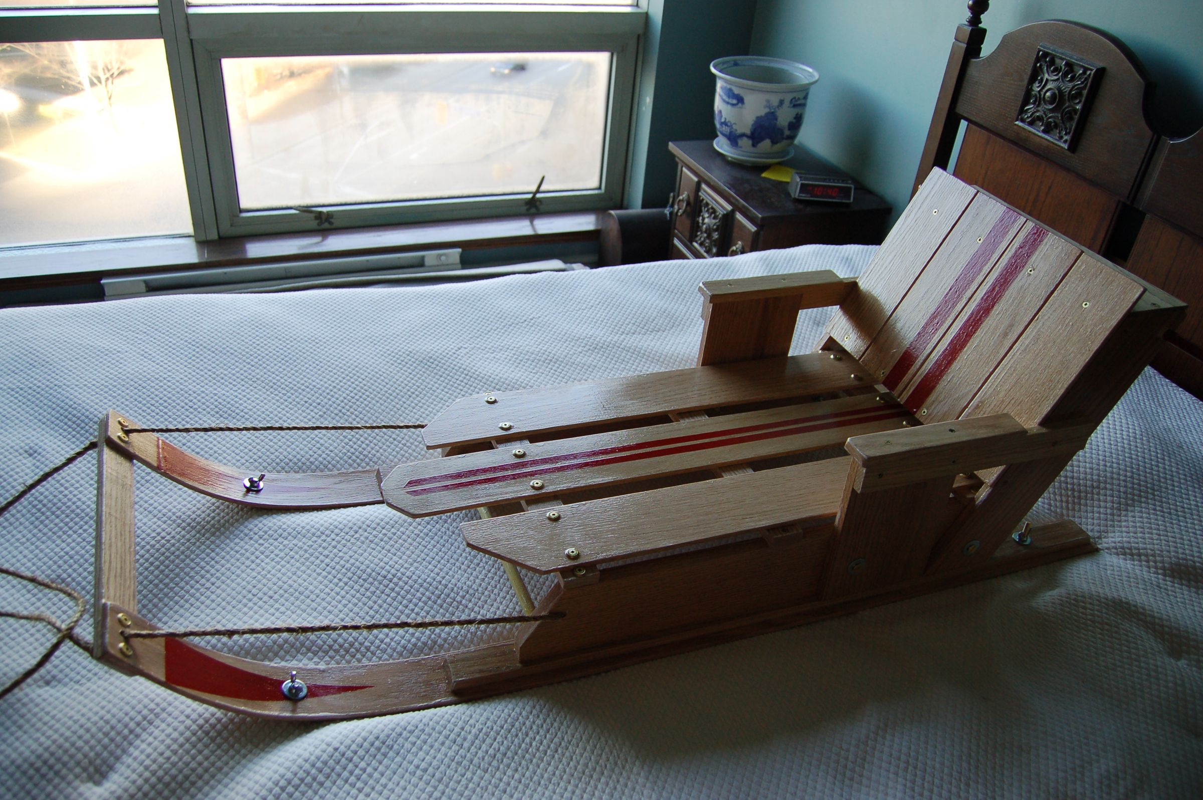 Convertible Oak Child Sled - Simple Design / Basic Tools : 7 Steps ...