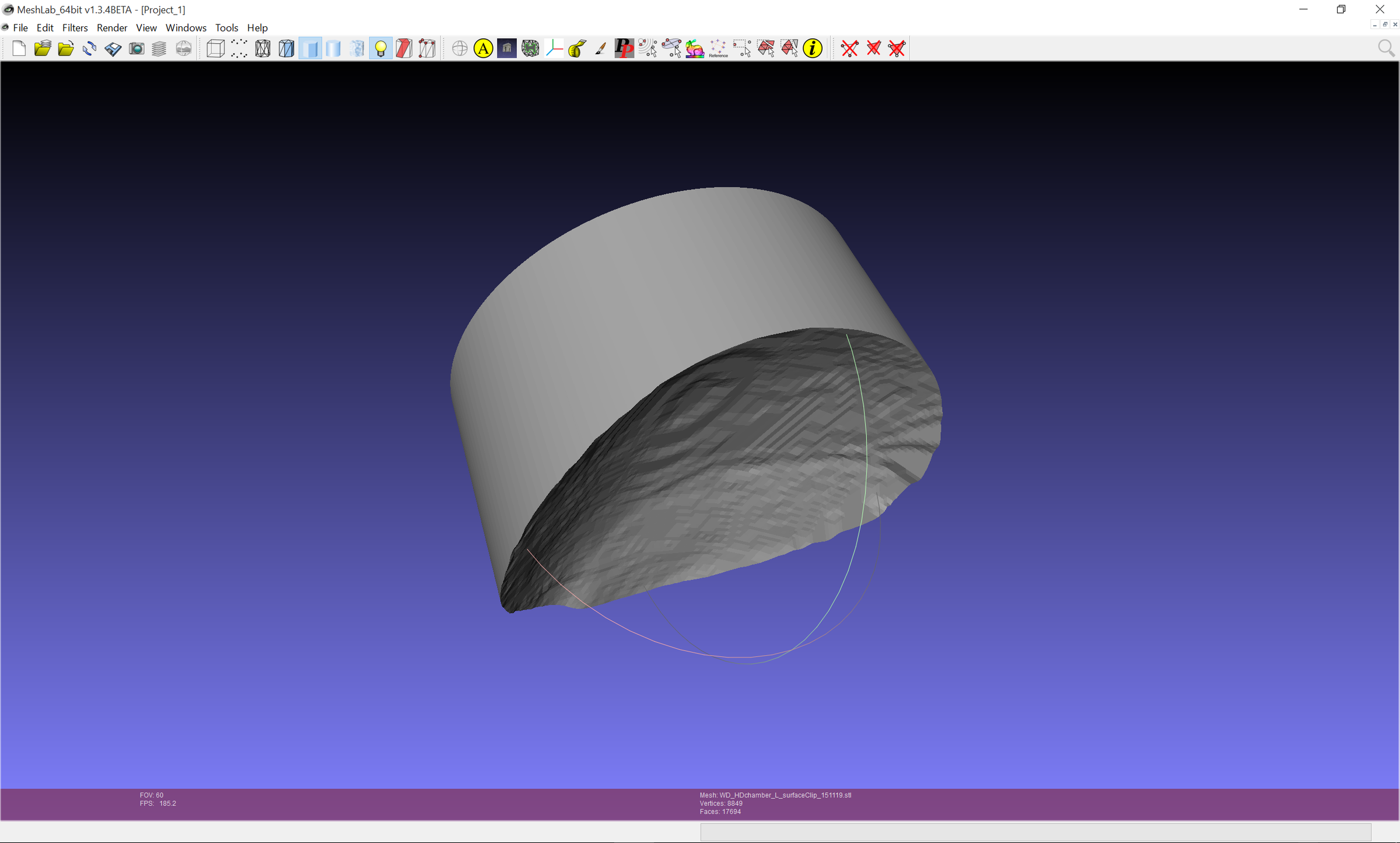 How to Convert Brainsight Custom Skull Surface (.stl) File to Autodesk Inventor (.ipt) File : 9 ...